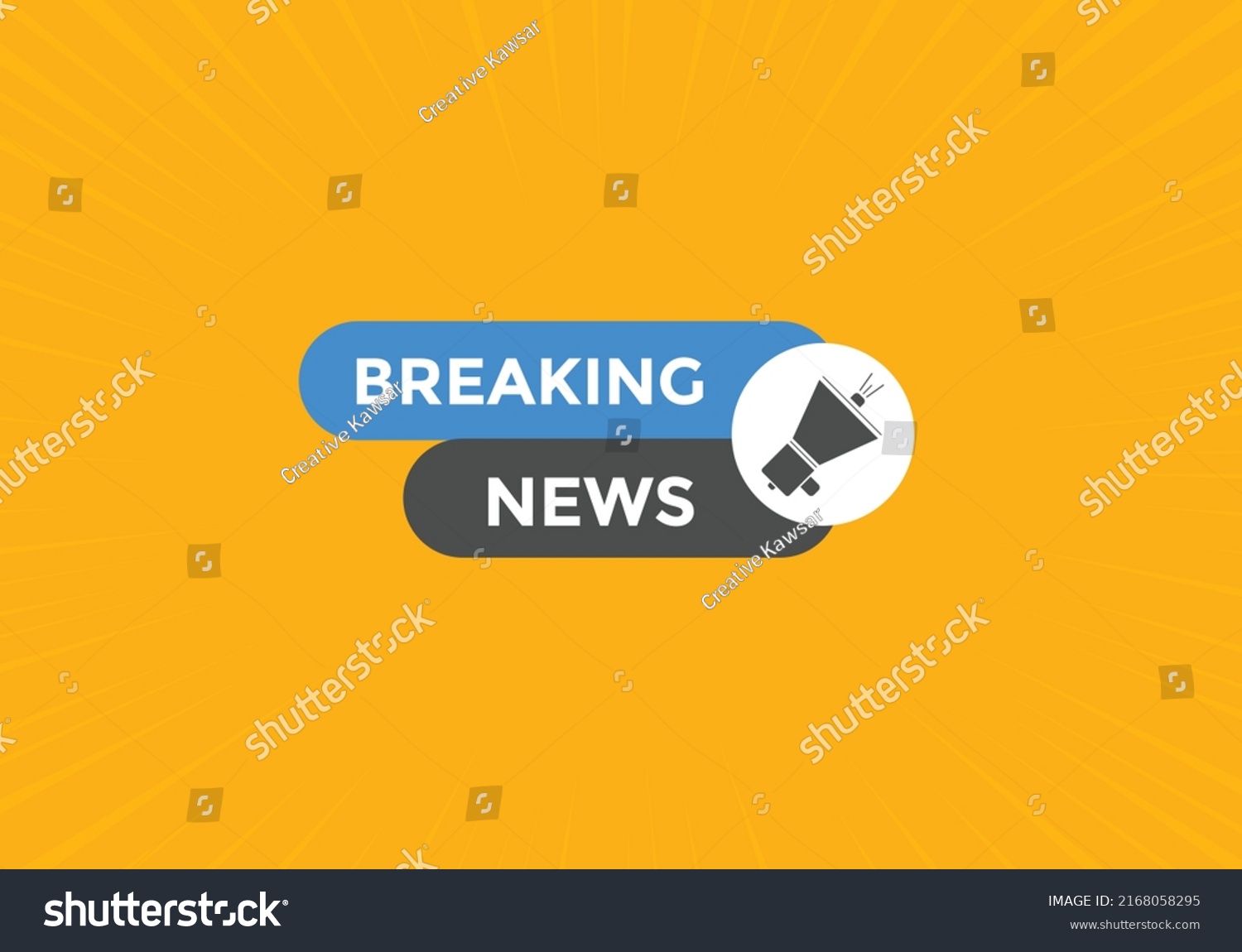 Breaking News Button Web Button Template Stock Vector (Royalty Free ...