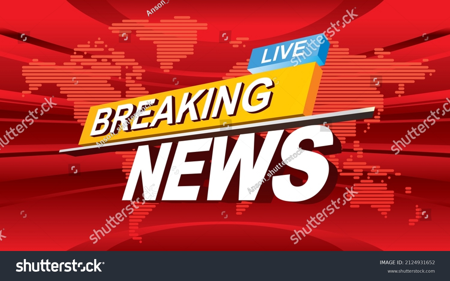 Breaking News World Map Background Vector Stock Vector (Royalty Free ...