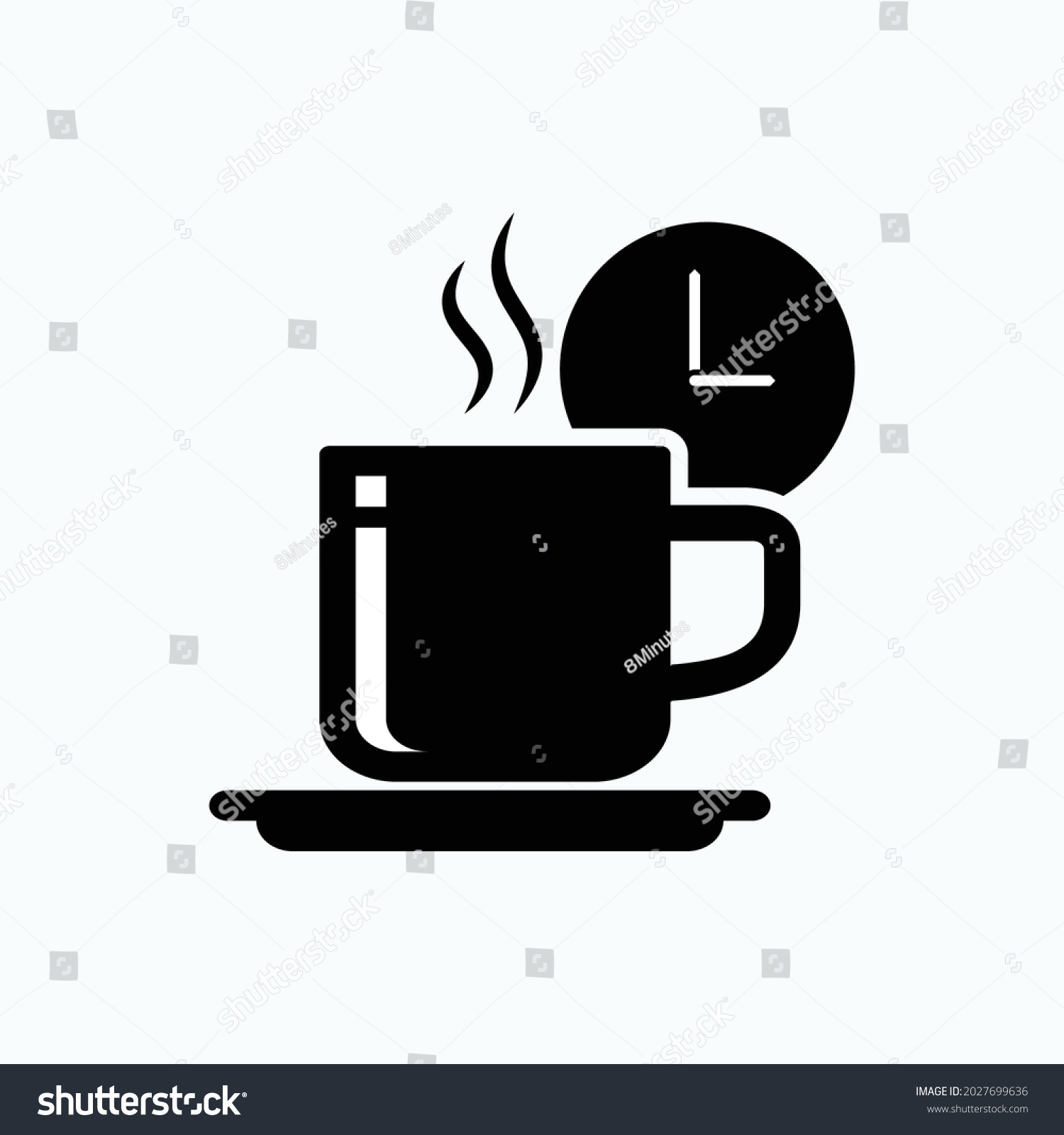 Breaktime Icon Relax Symbol Vector Stock Vector (Royalty Free ...
