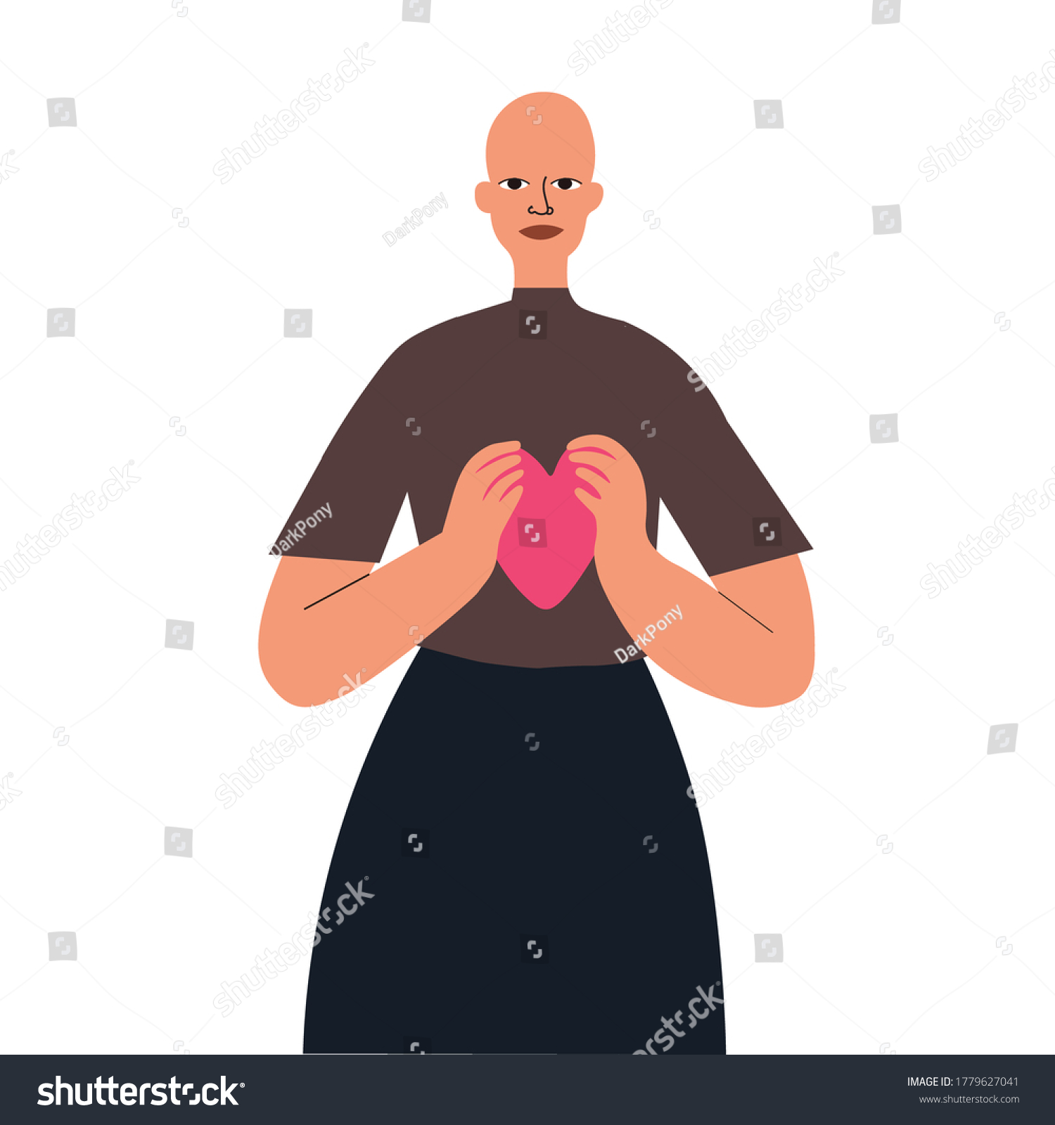 Breast Cancer Awareness Month Concept Illustration Stock Vector