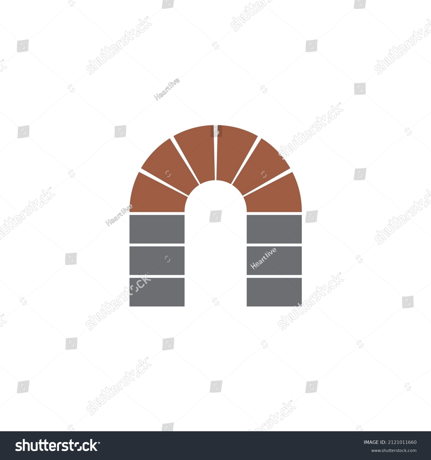 Brick Bridge Logo Vector Ilustration Design Stock Vector (Royalty Free ...