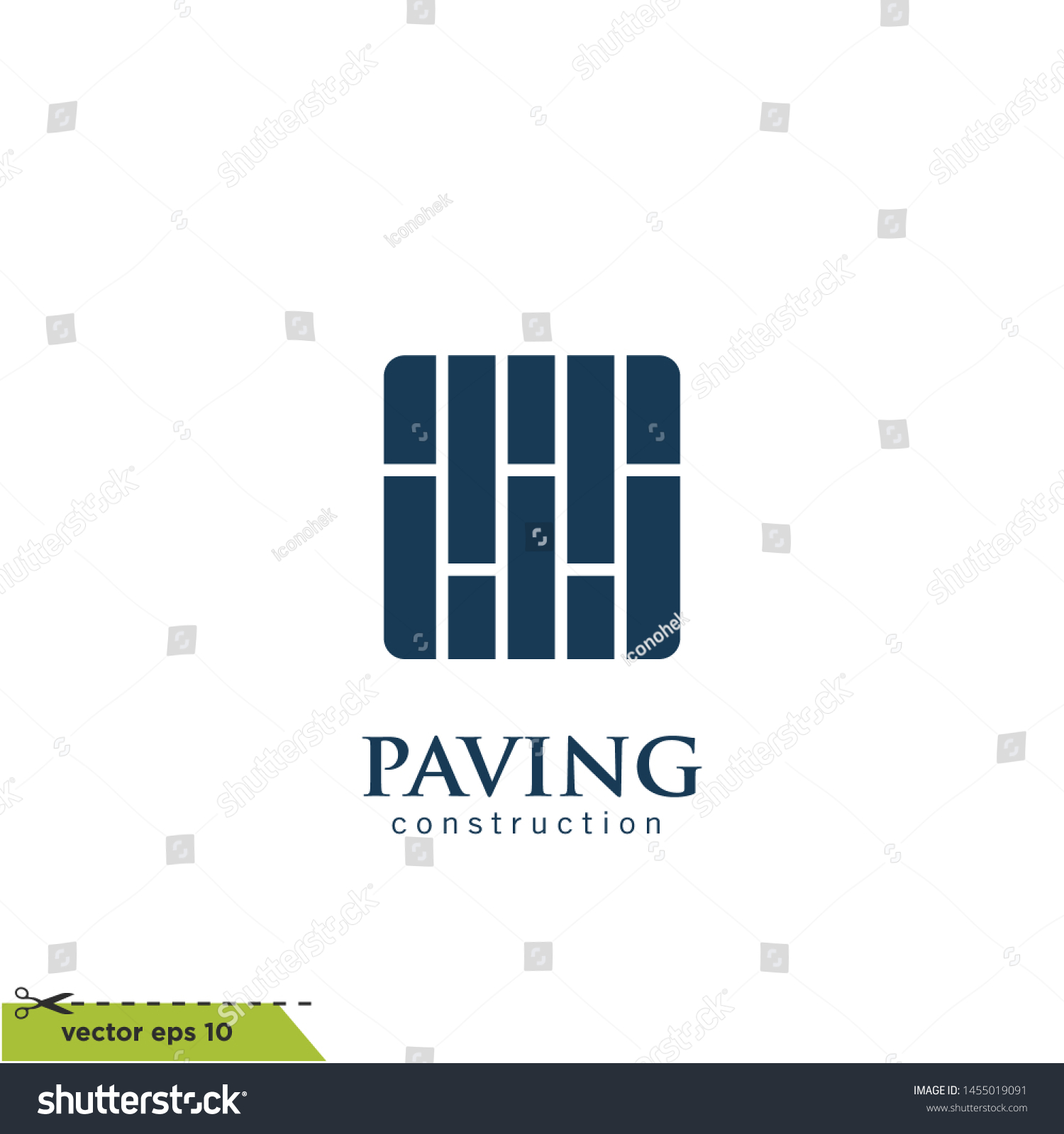Brick Paver Icon Vector Logo Template: เวกเตอร์สต็อก (ปลอดค่าลิขสิทธิ์ ...