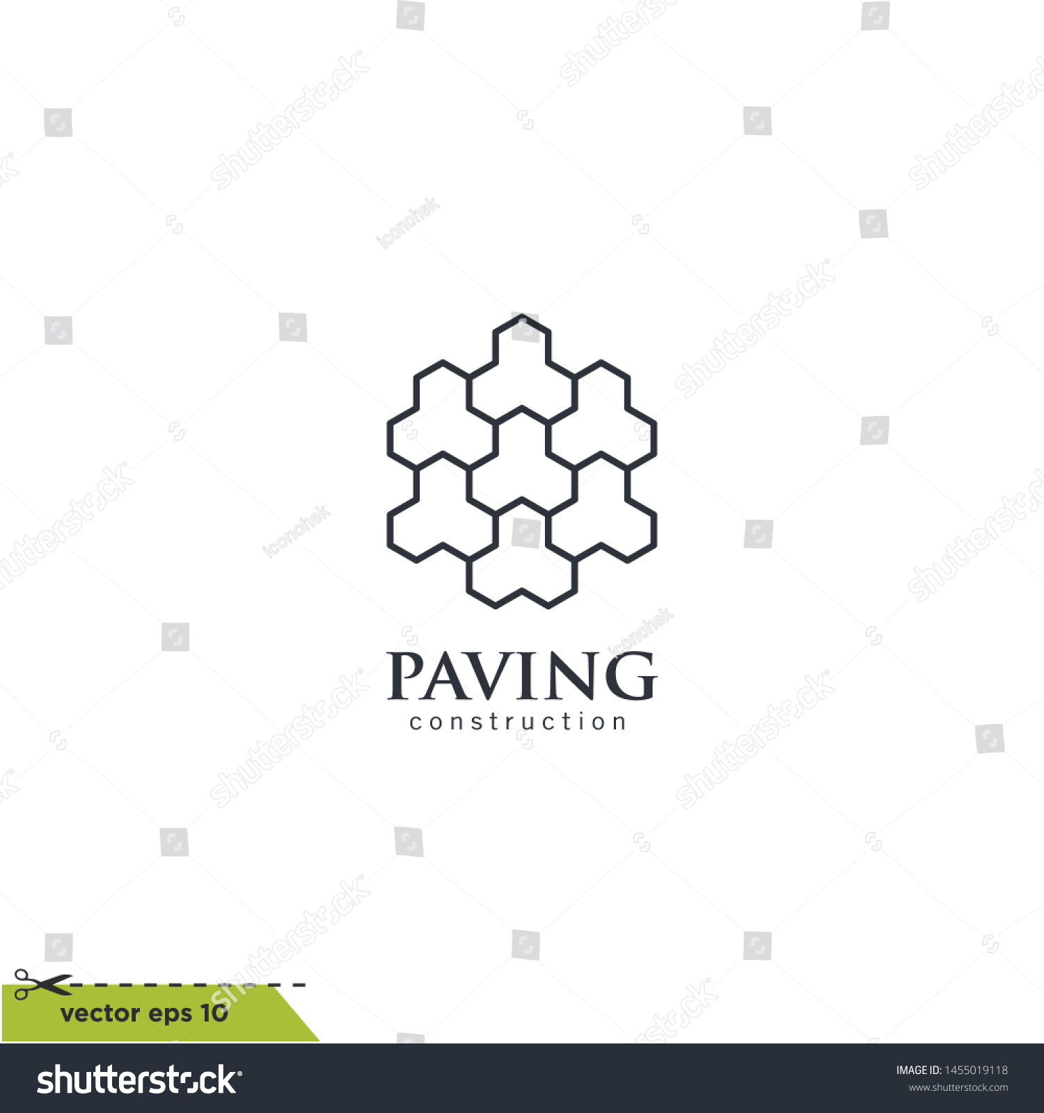 Brick Paver Icon Vector Logo Template Stock Vector (Royalty Free ...