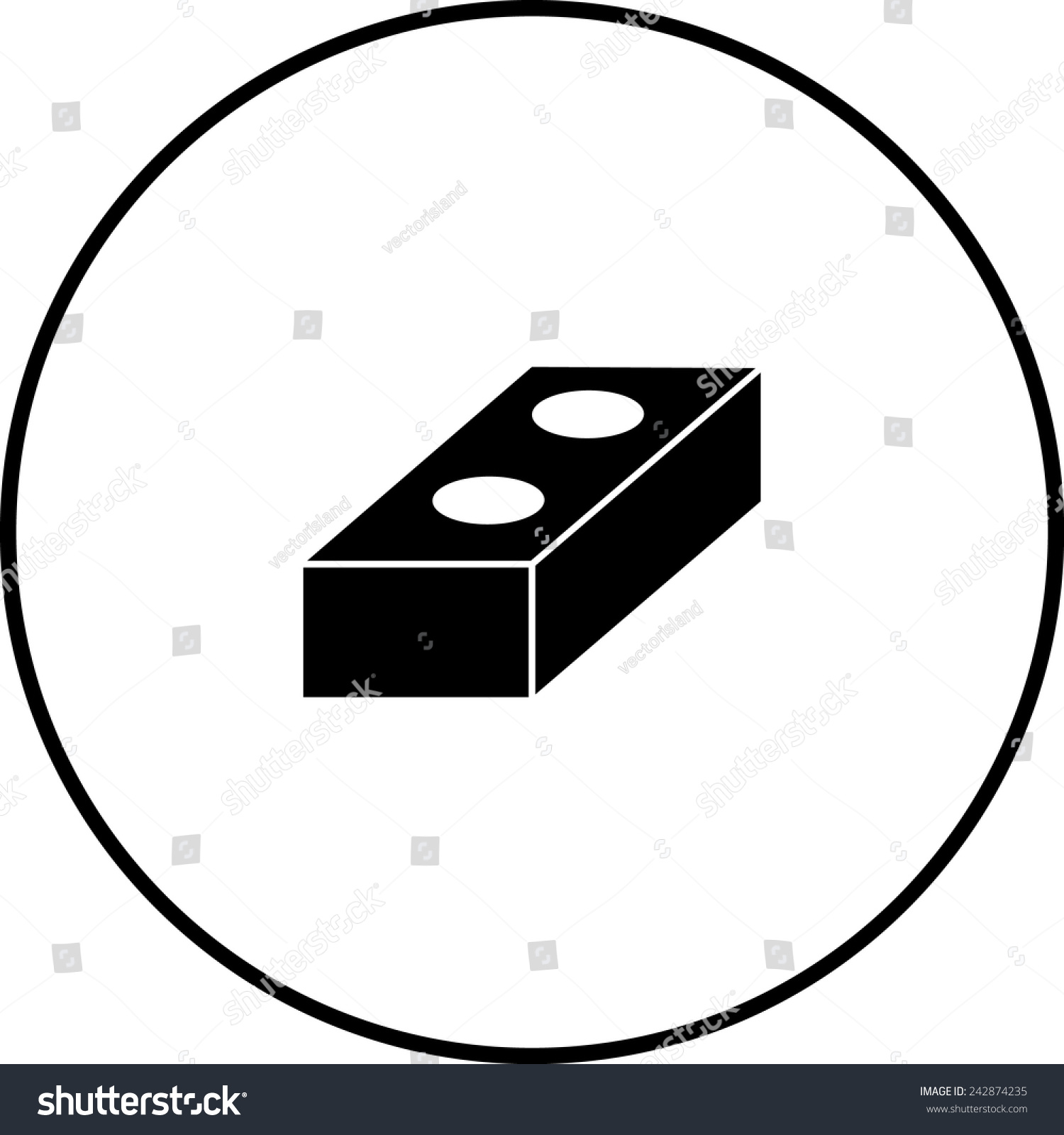 Brick Symbol Stock Vector (Royalty Free) 242874235 | Shutterstock