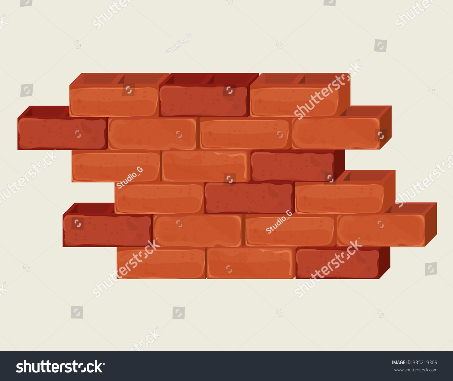 Brick Wall Graphic Design Vector Illustration Stock Vector (Royalty ...