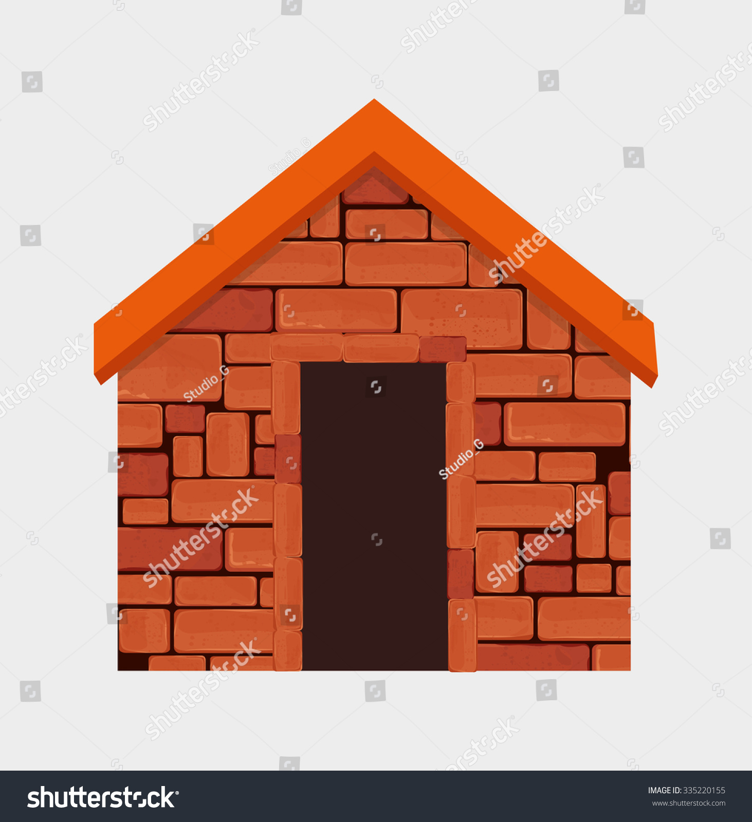 Brick Wall Graphic Design Vector Illustration Stock Vector (Royalty ...