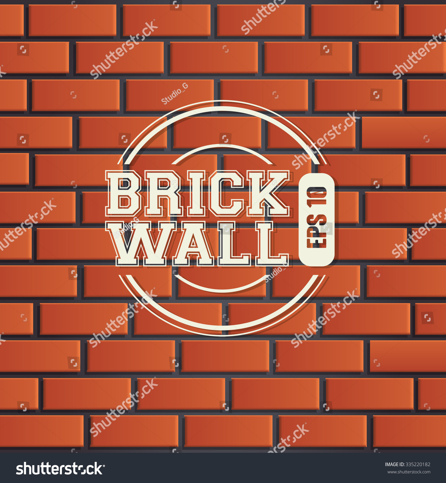 Brick Wall Graphic Design Vector Illustration: vector de stock (libre ...