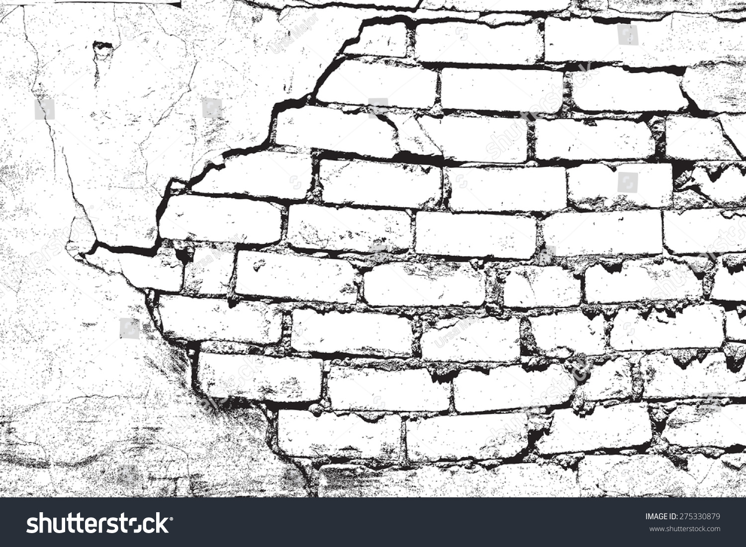 Brick Wall Overlay Texture Your Design Stock Vector (Royalty Free ...