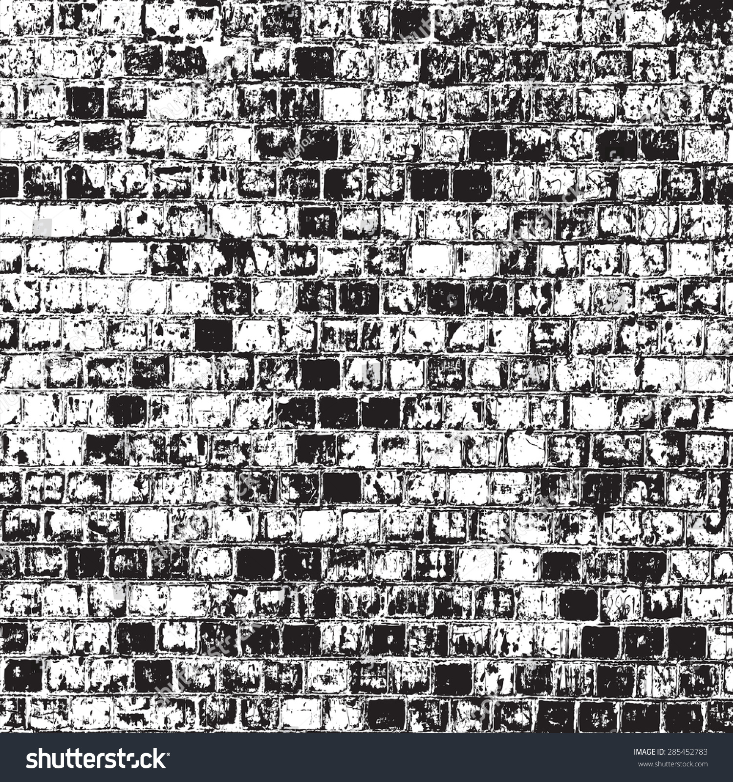 Brick Wall Overlay Texture Your Design Stock Vector (Royalty Free ...