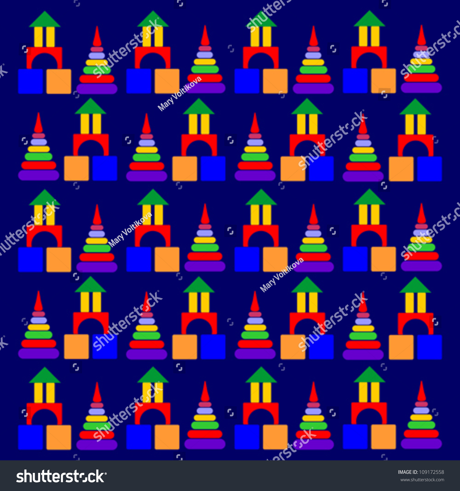 Bricks Pyramids Background Isolated Clipart Illustration Stock Vector ...