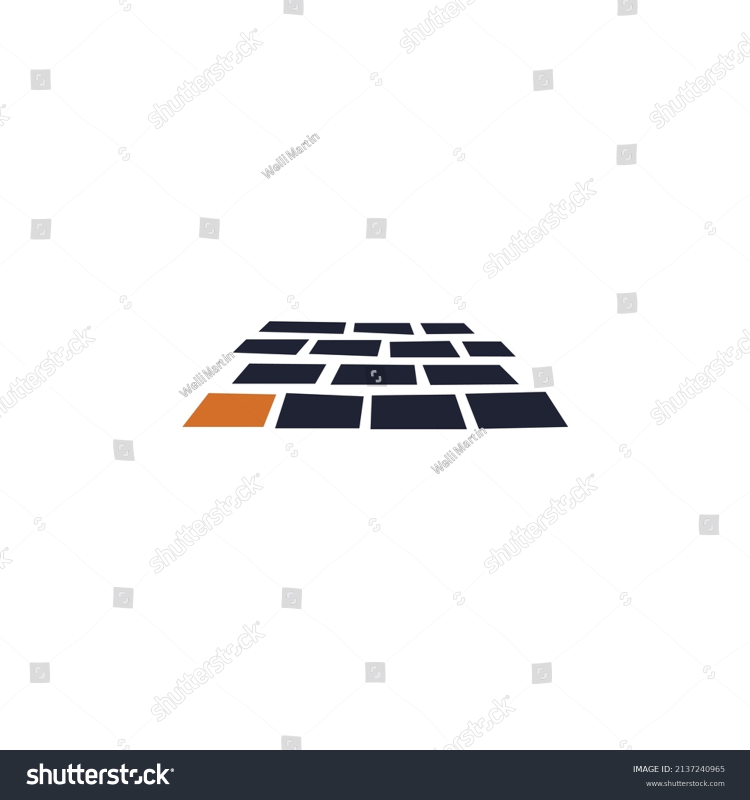 Bricks Road Concept Design Stock Vector (Royalty Free) 2137240965