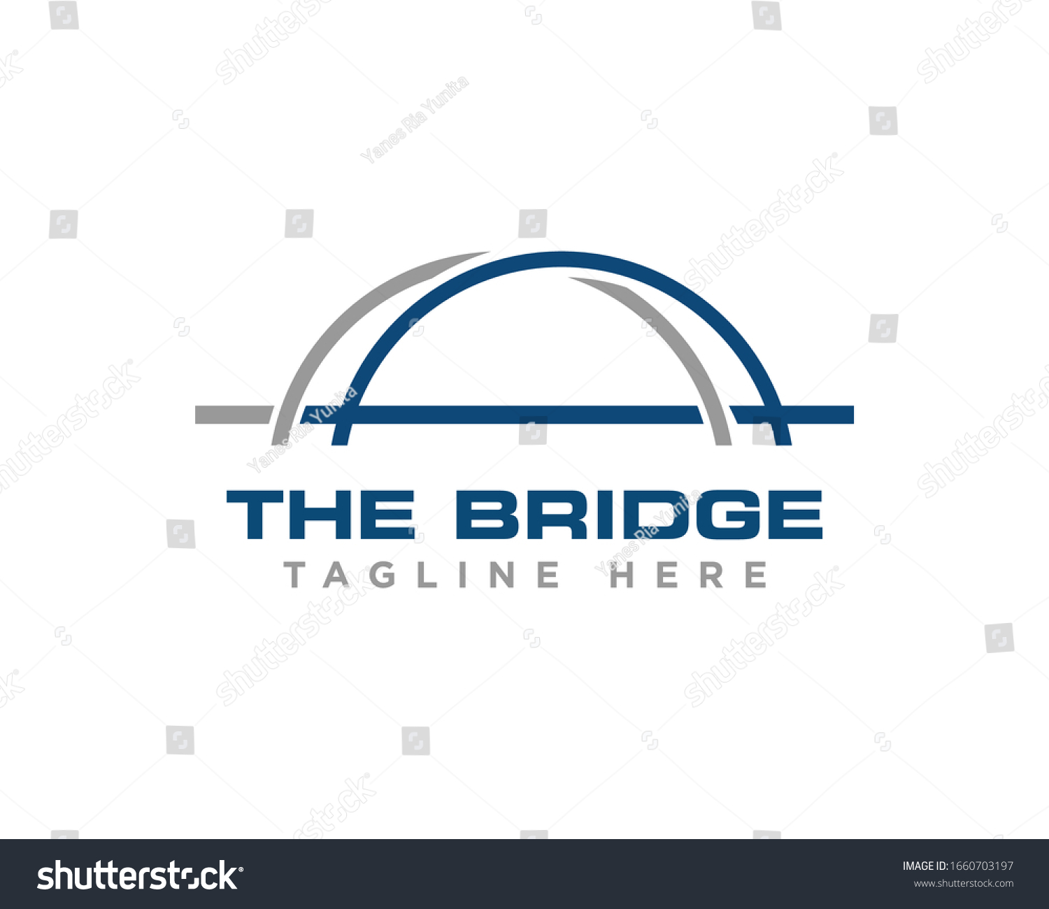 Bridge Construction Logo Icon Design Vector Stock Vector (Royalty Free ...