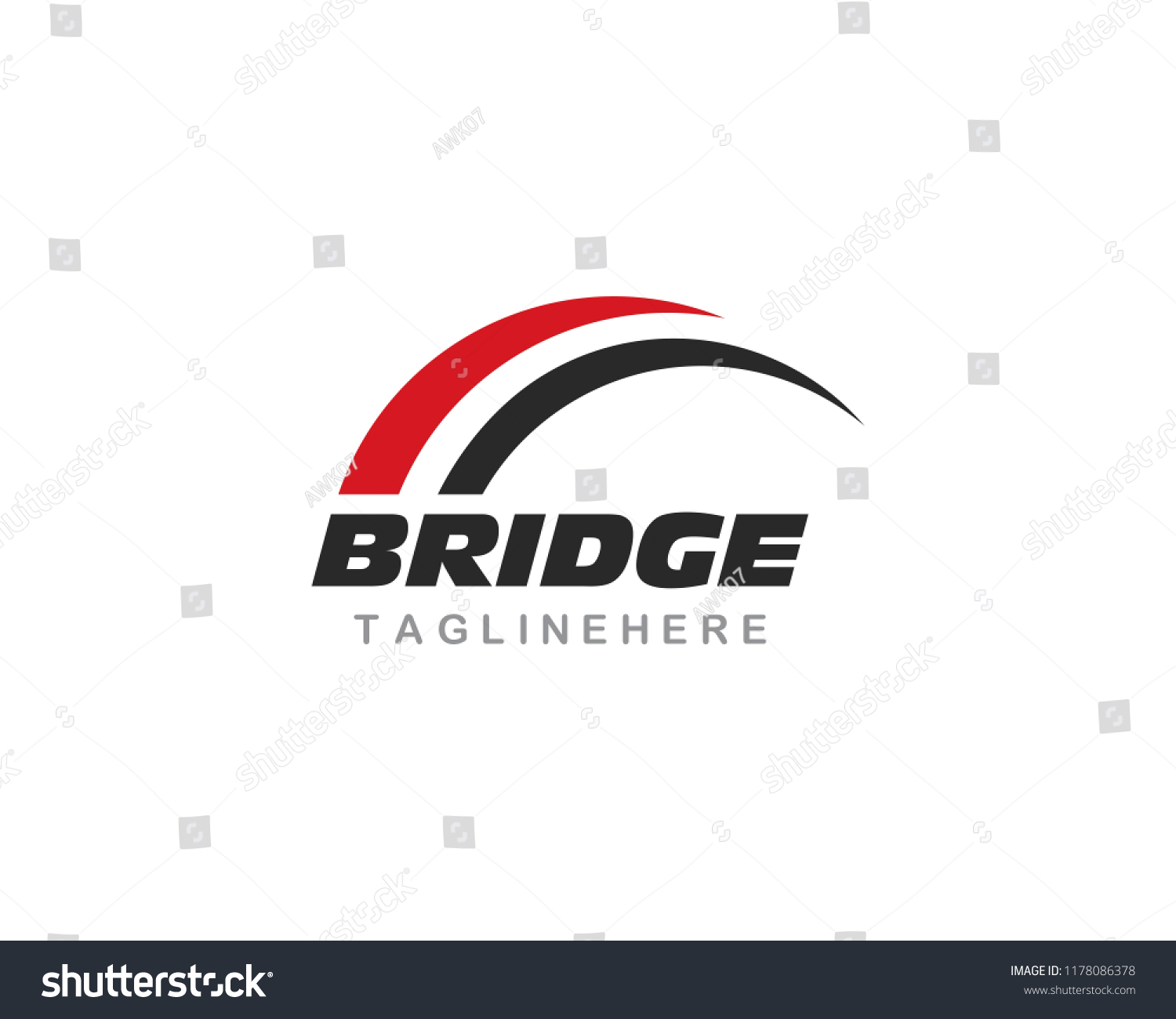 Bridge Ilustration Logo Vector Template Stock Vector (Royalty Free ...