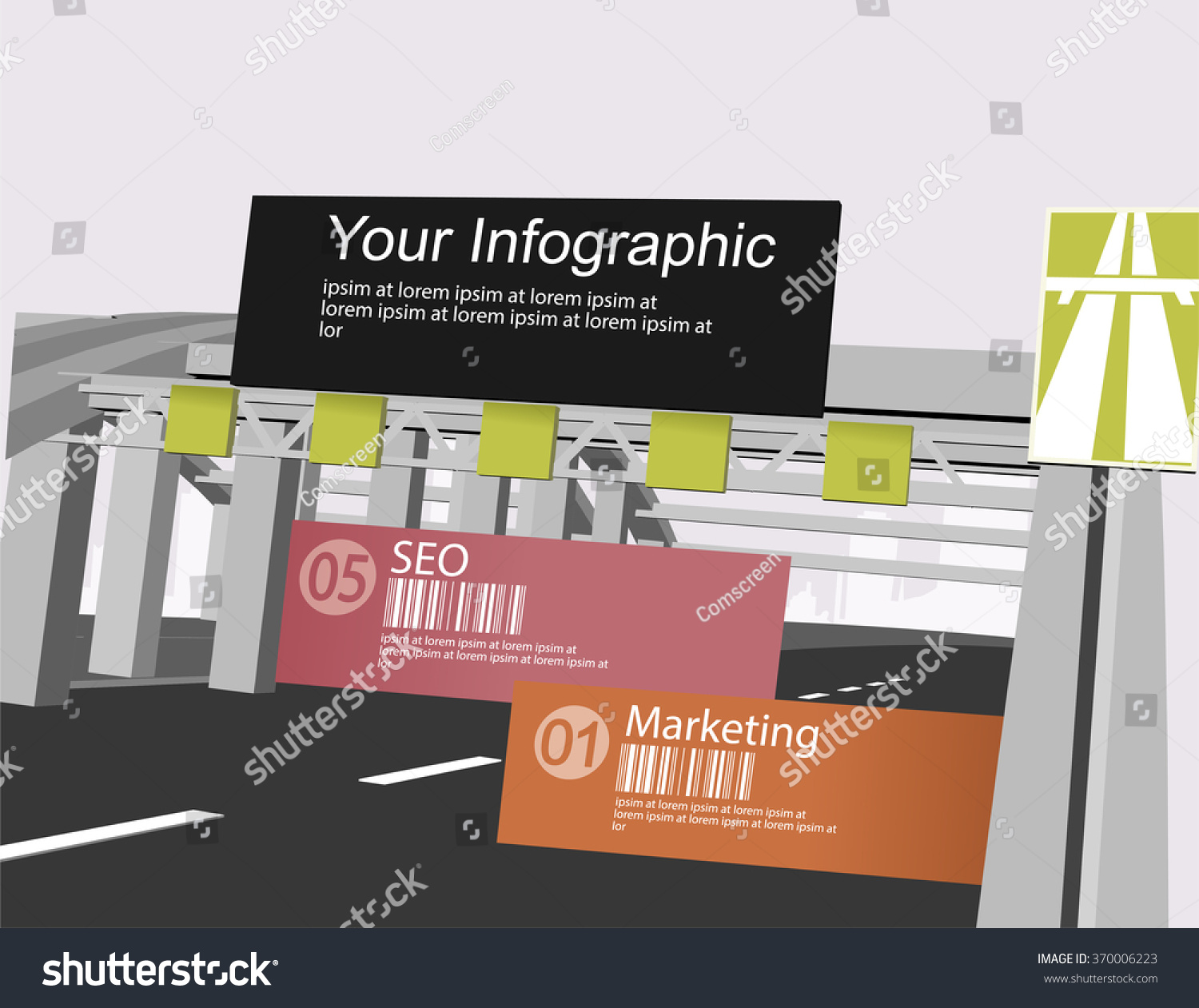 Bridge Infographic Stock Vector (Royalty Free) 370006223