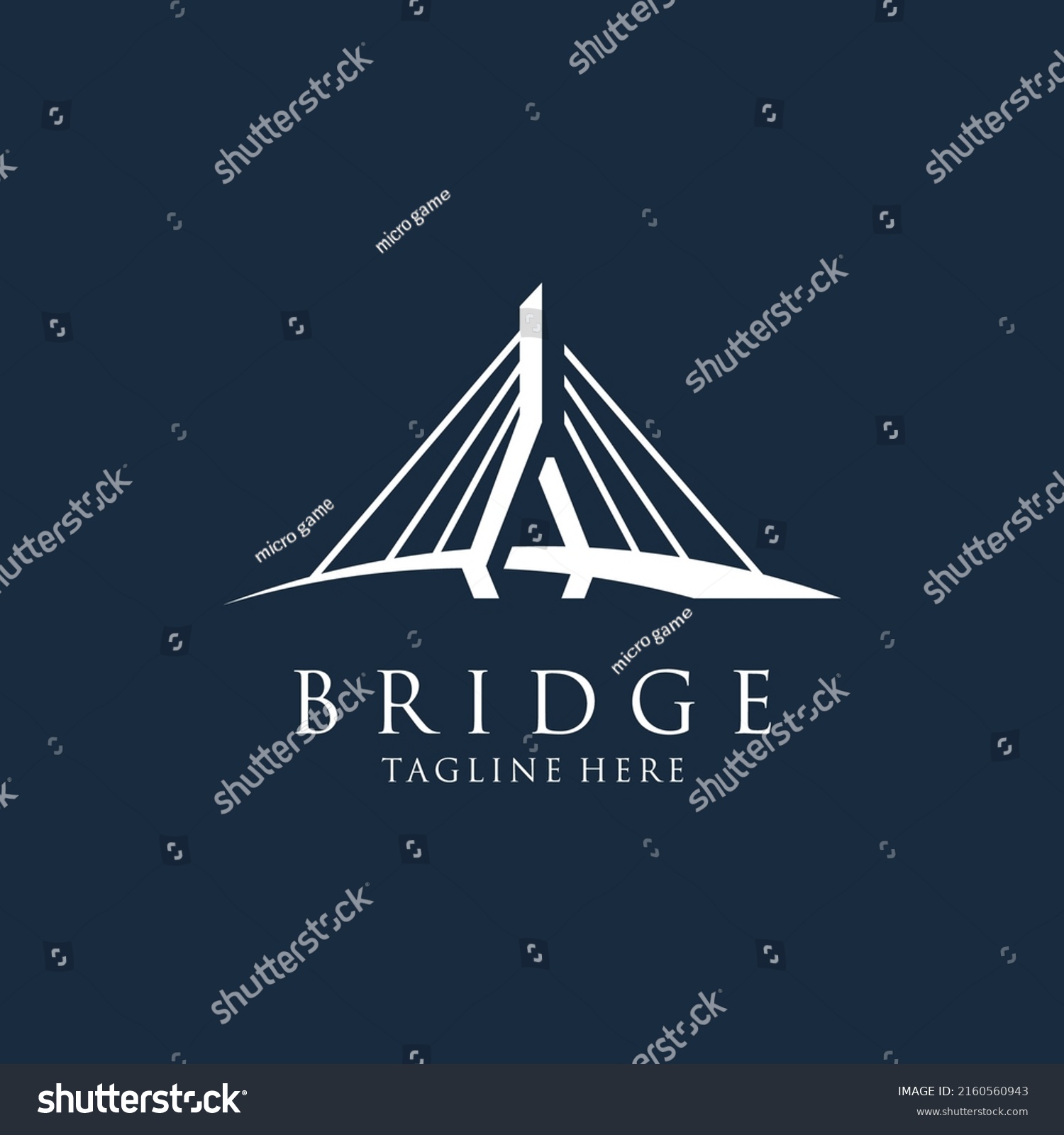 Bridge Logo Construction Logo Building Stock Vector (Royalty Free ...
