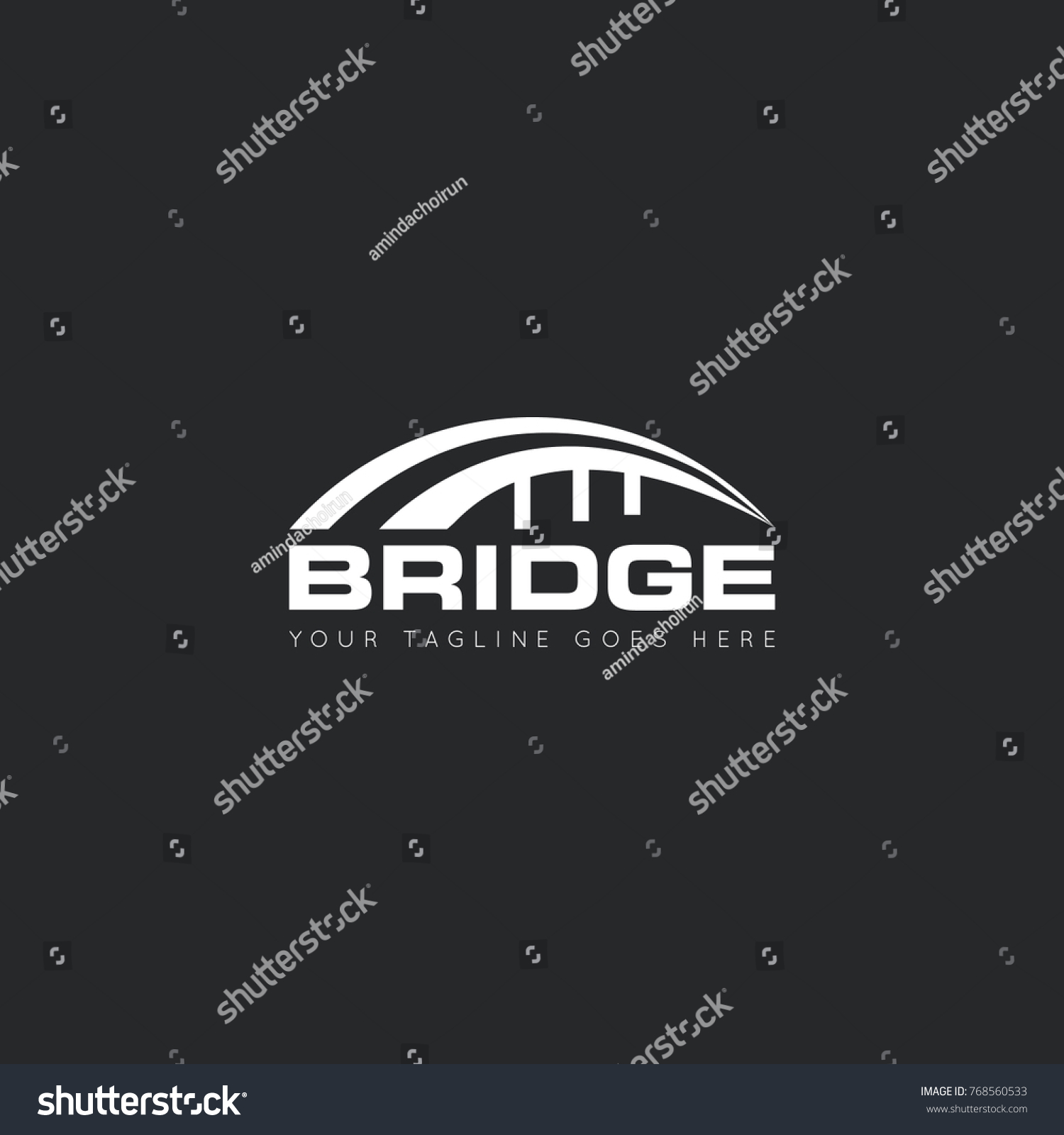 Bridge Logo Icon Design Template : image vectorielle de stock (libre de ...