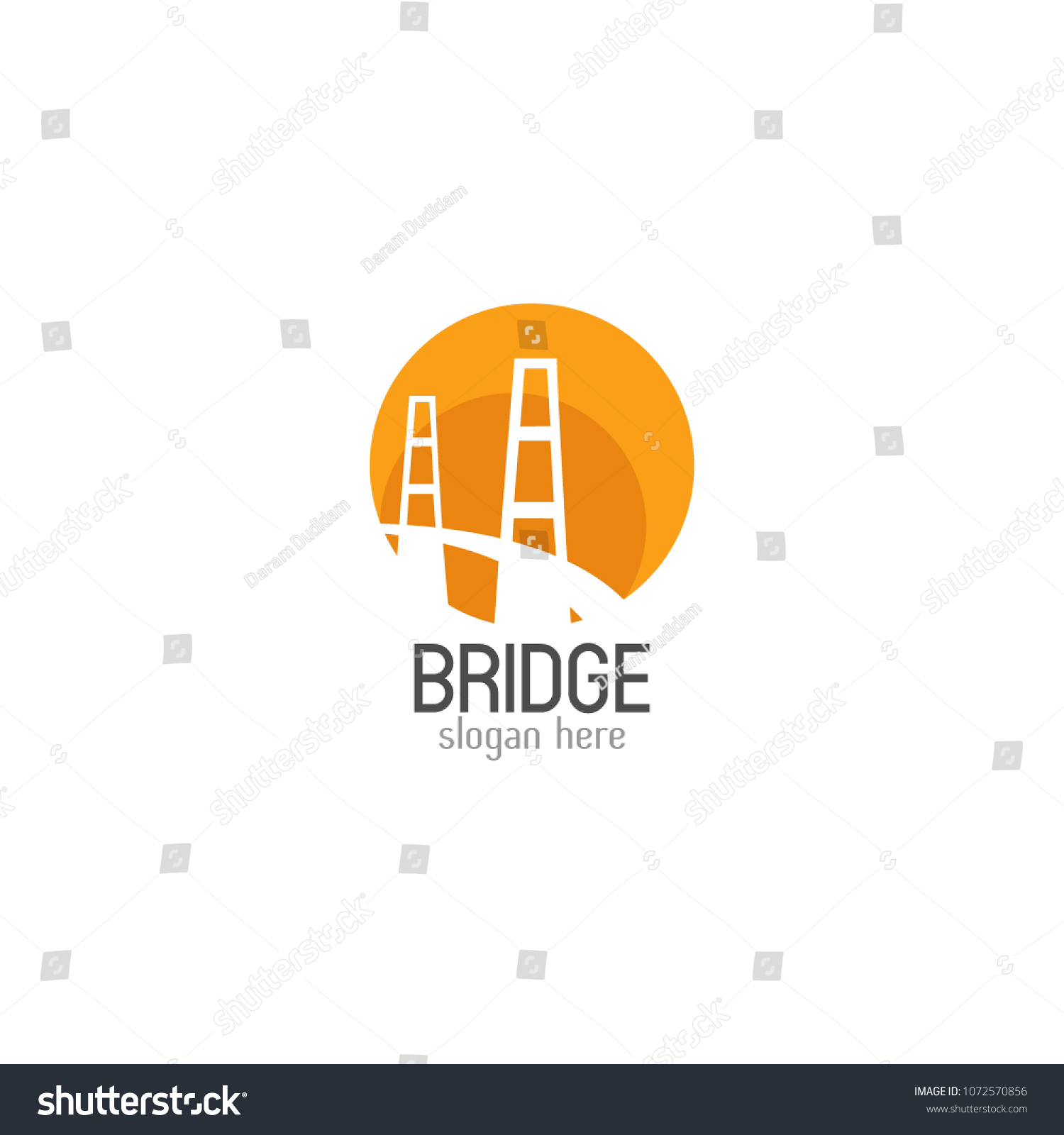 Bridge Logo Icon Design Template Vector Stock Vector (Royalty Free ...