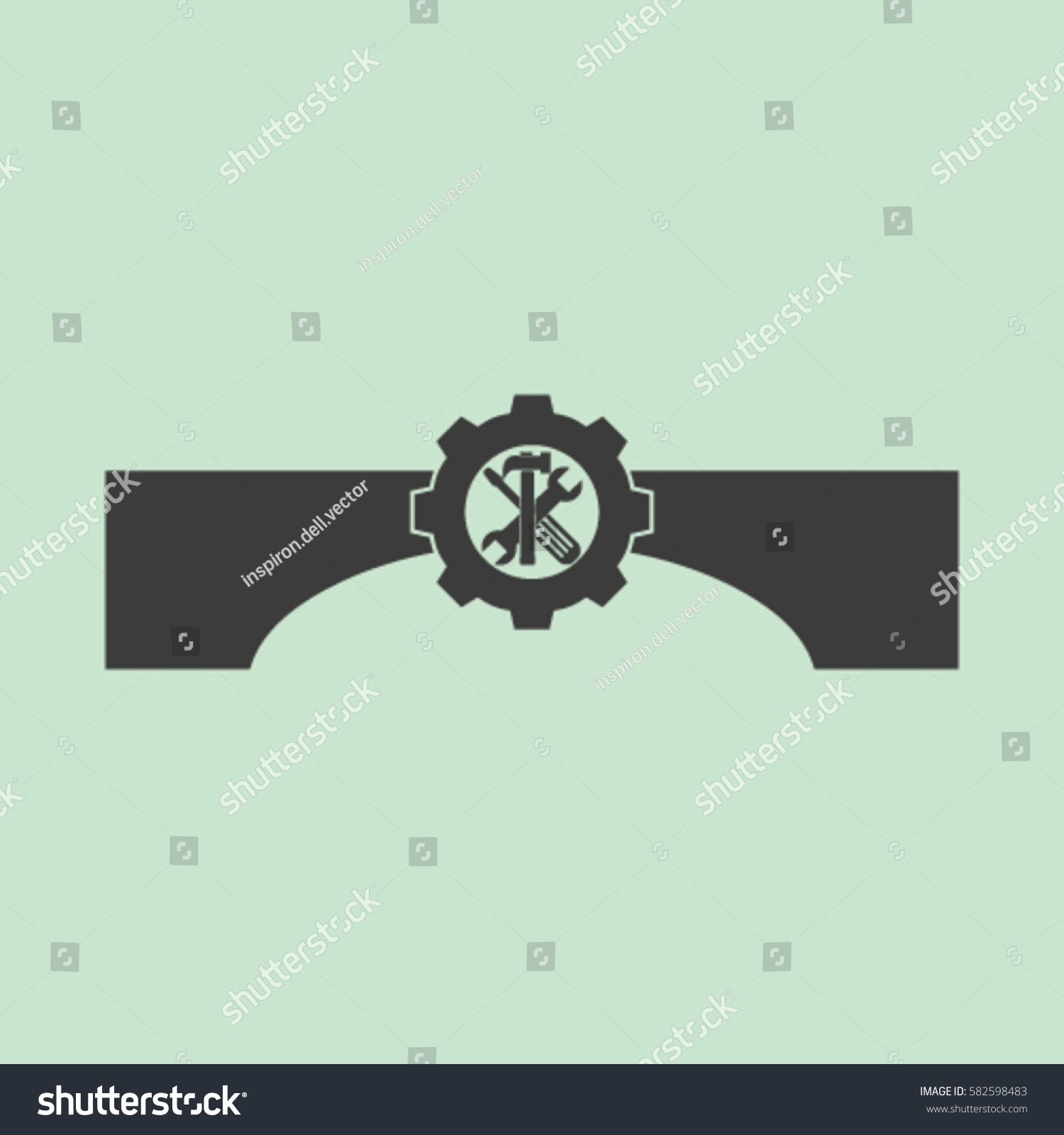 Bridge Repair Vector Icon Stock Vector (Royalty Free) 582598483 ...