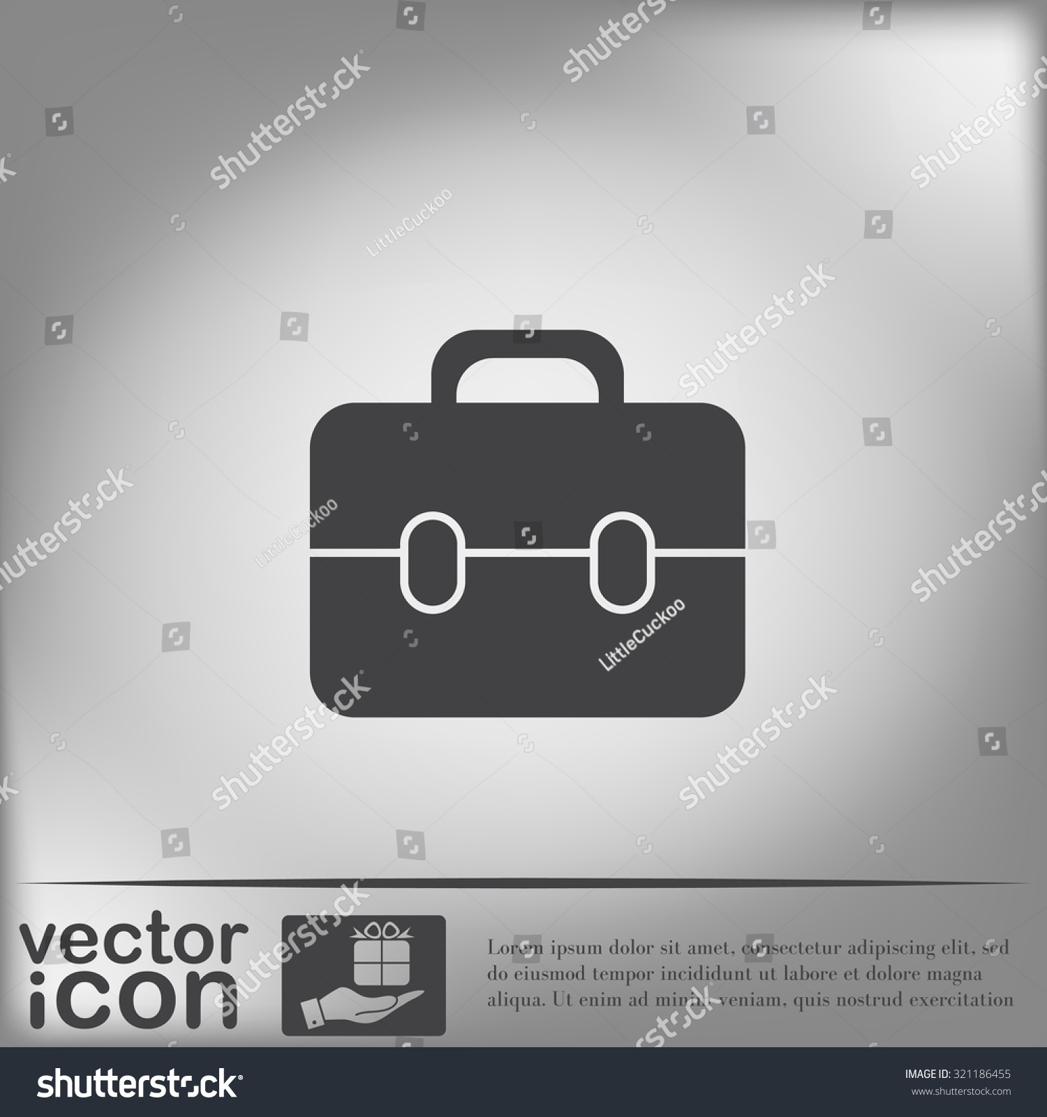 Briefcase Symbol Stock Vector (Royalty Free) 321186455 | Shutterstock