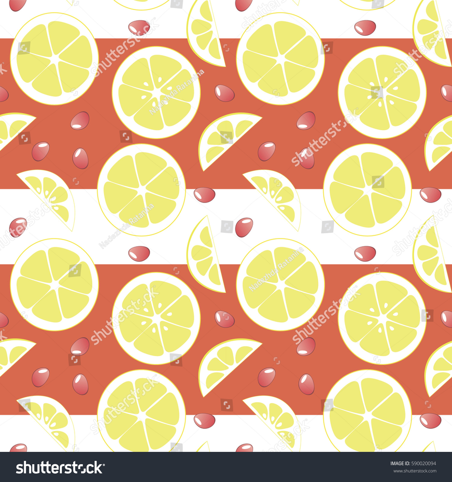 Vektor Stok Bright Background Wallpaper Lemons Vector Illustration ...