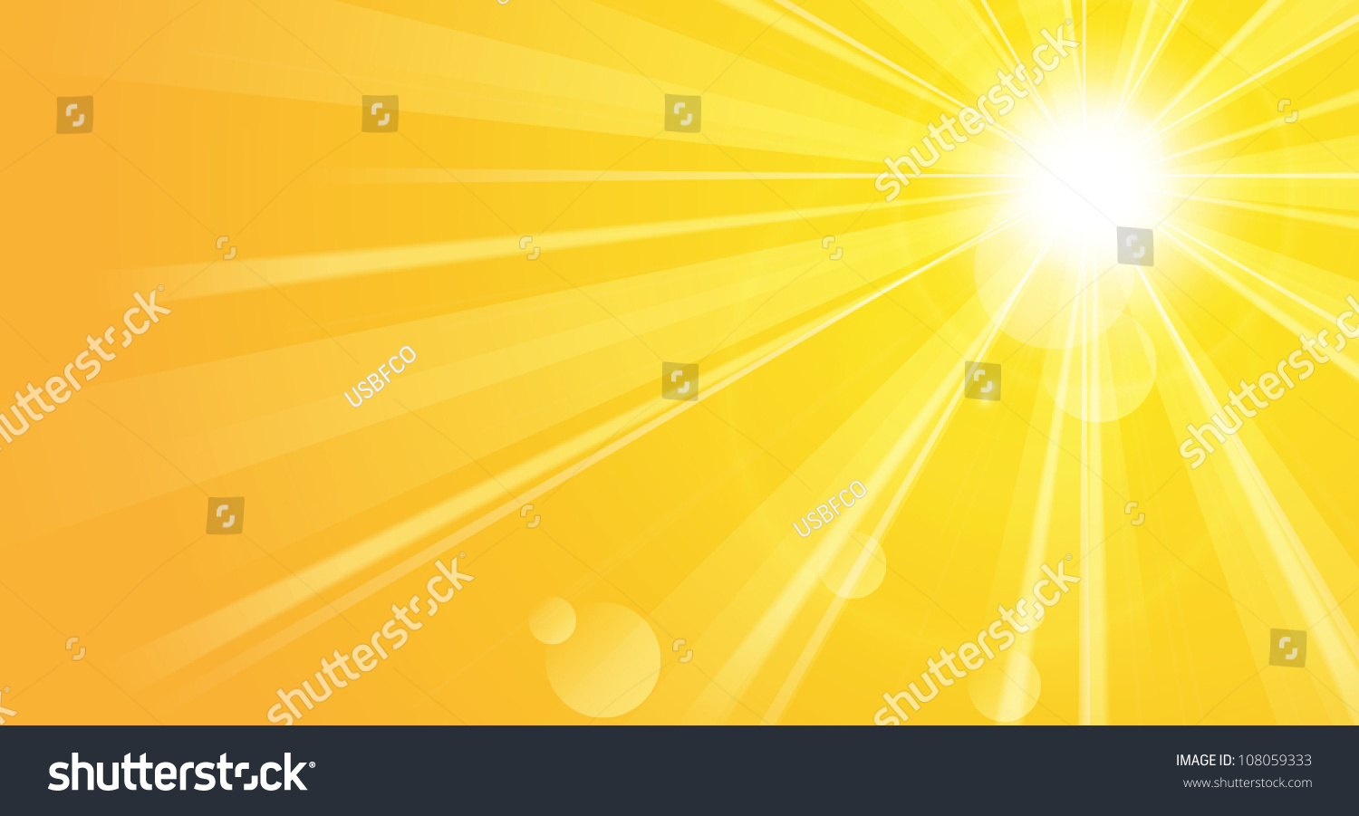 Bright Background Sunshine Stock Vector (Royalty Free) 108059333