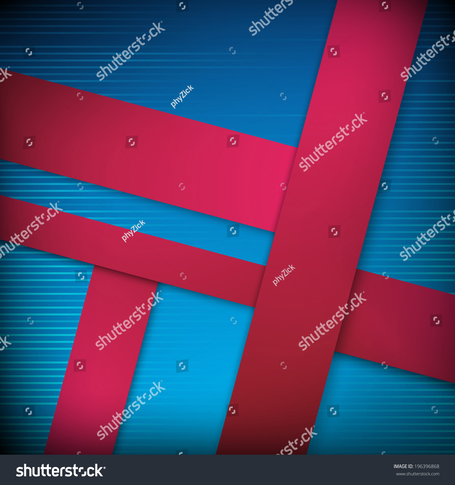 Bright Blue Folder Red Lines Background Stock Vector (Royalty Free ...