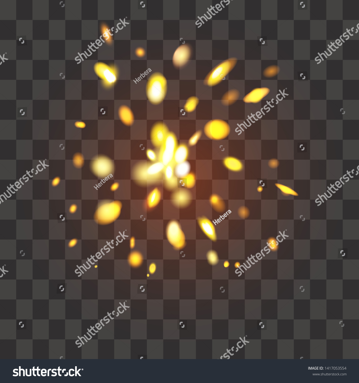 Bright Flash On Transparent Background Stock Vector (Royalty Free ...