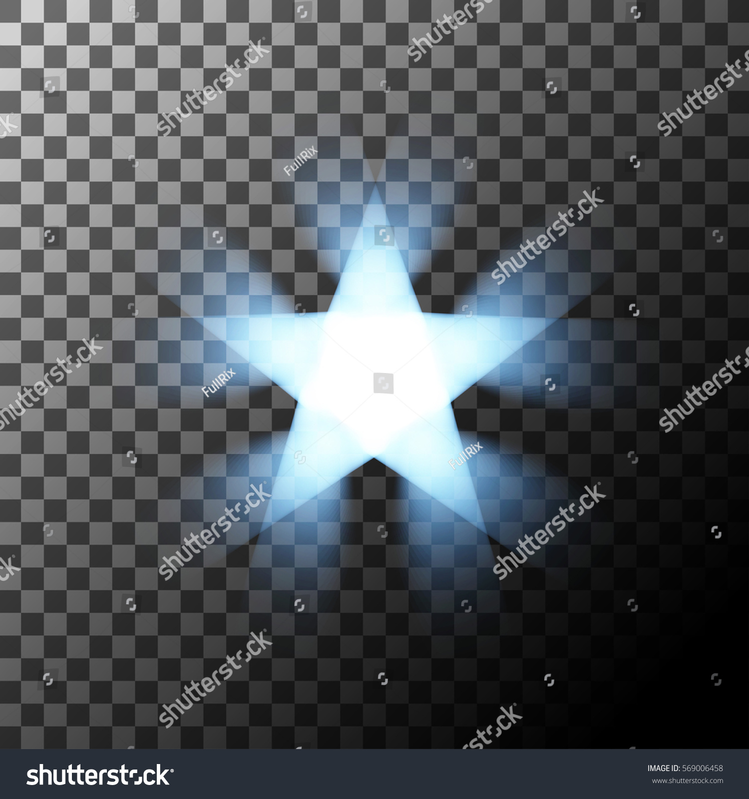 Bright Flying Star Isolated Vector Illustration Stock Vector (Royalty ...