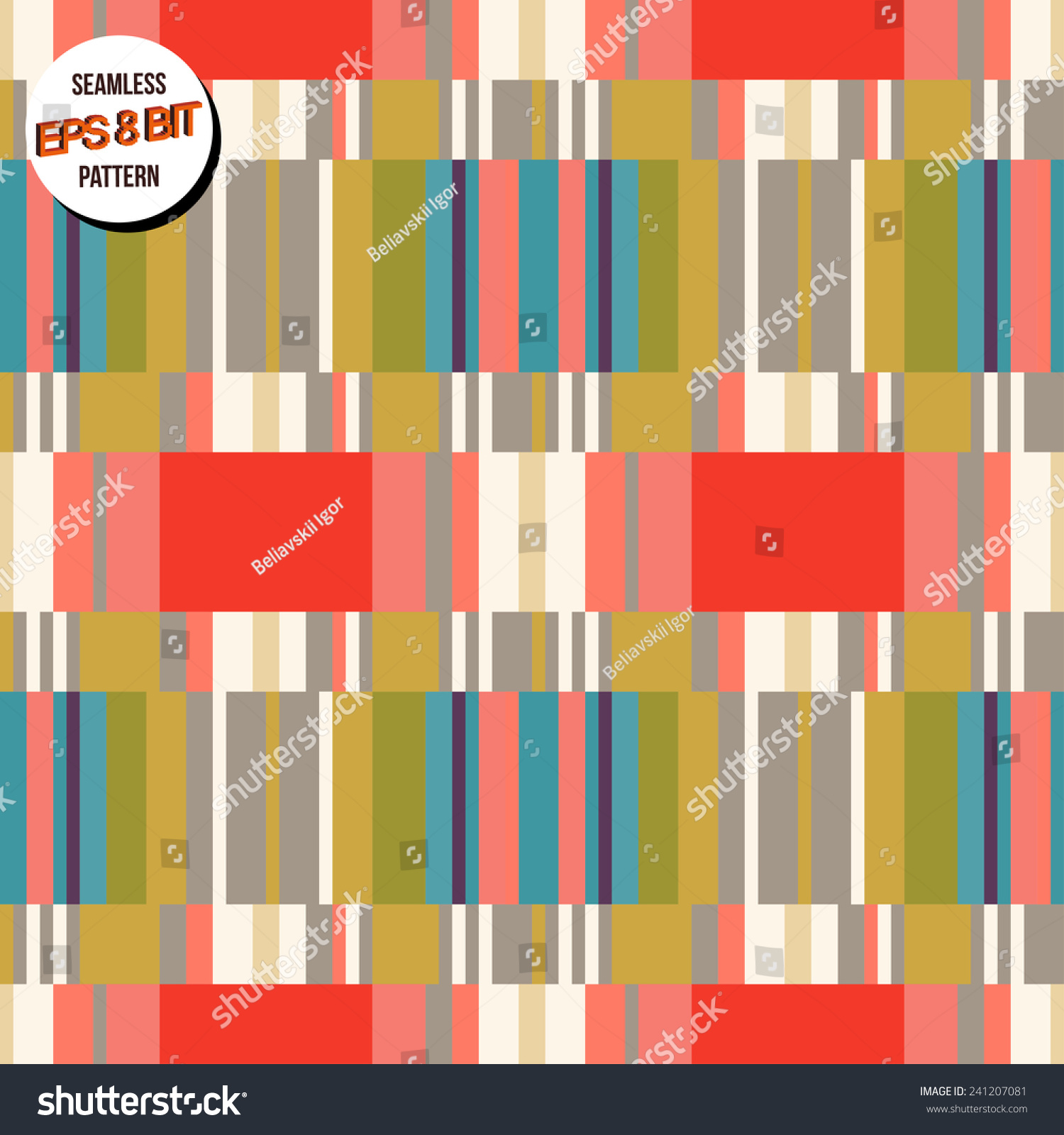 Bright Minimalistic 8 Bit Background Seamless Stock Vector (Royalty ...