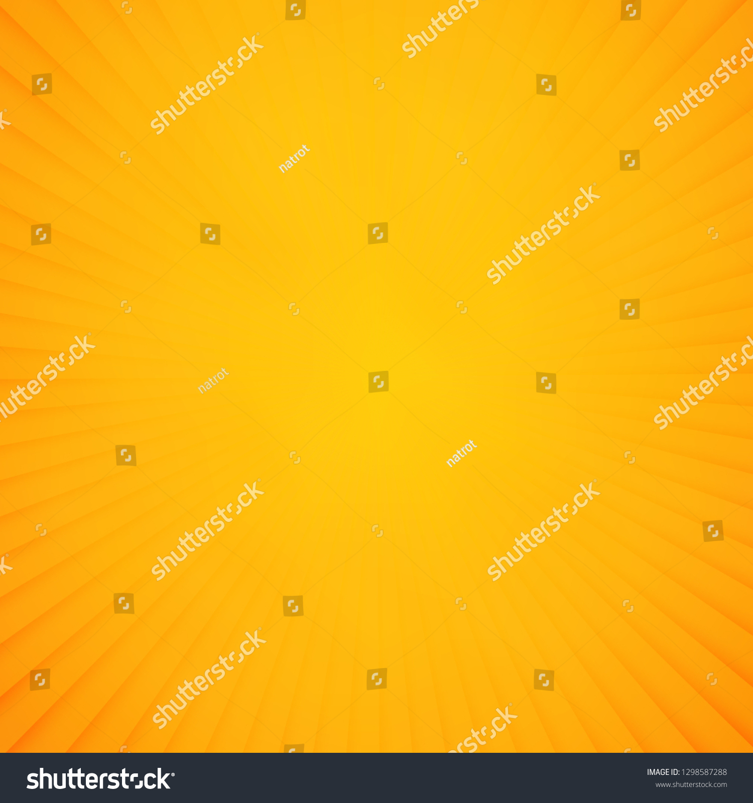 Bright Orange Yellow Rays Background Stock Vector (Royalty Free ...