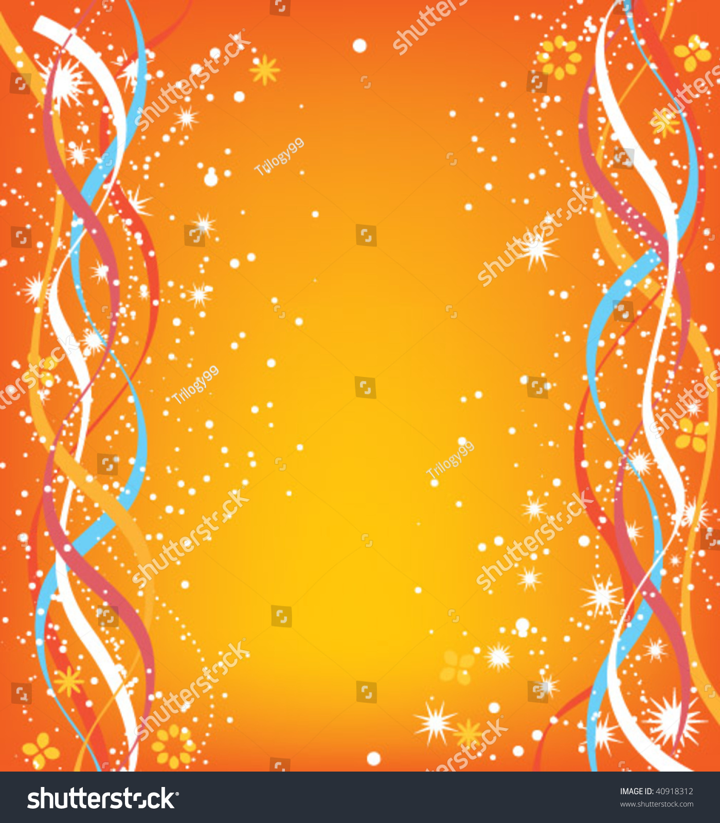 Bright Orange Celebration Background Stock Vector Illustration 40918312 ...
