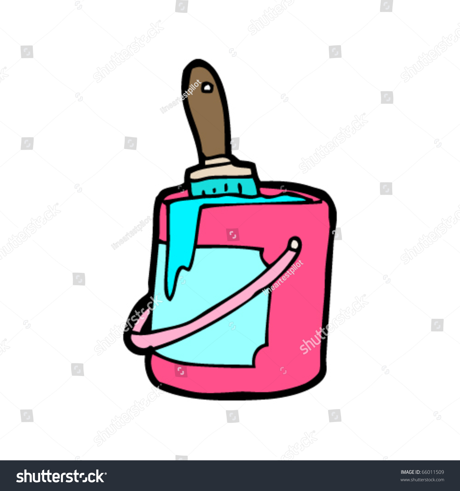 Bright Paint Cartoon Stock Vector 66011509 - Shutterstock