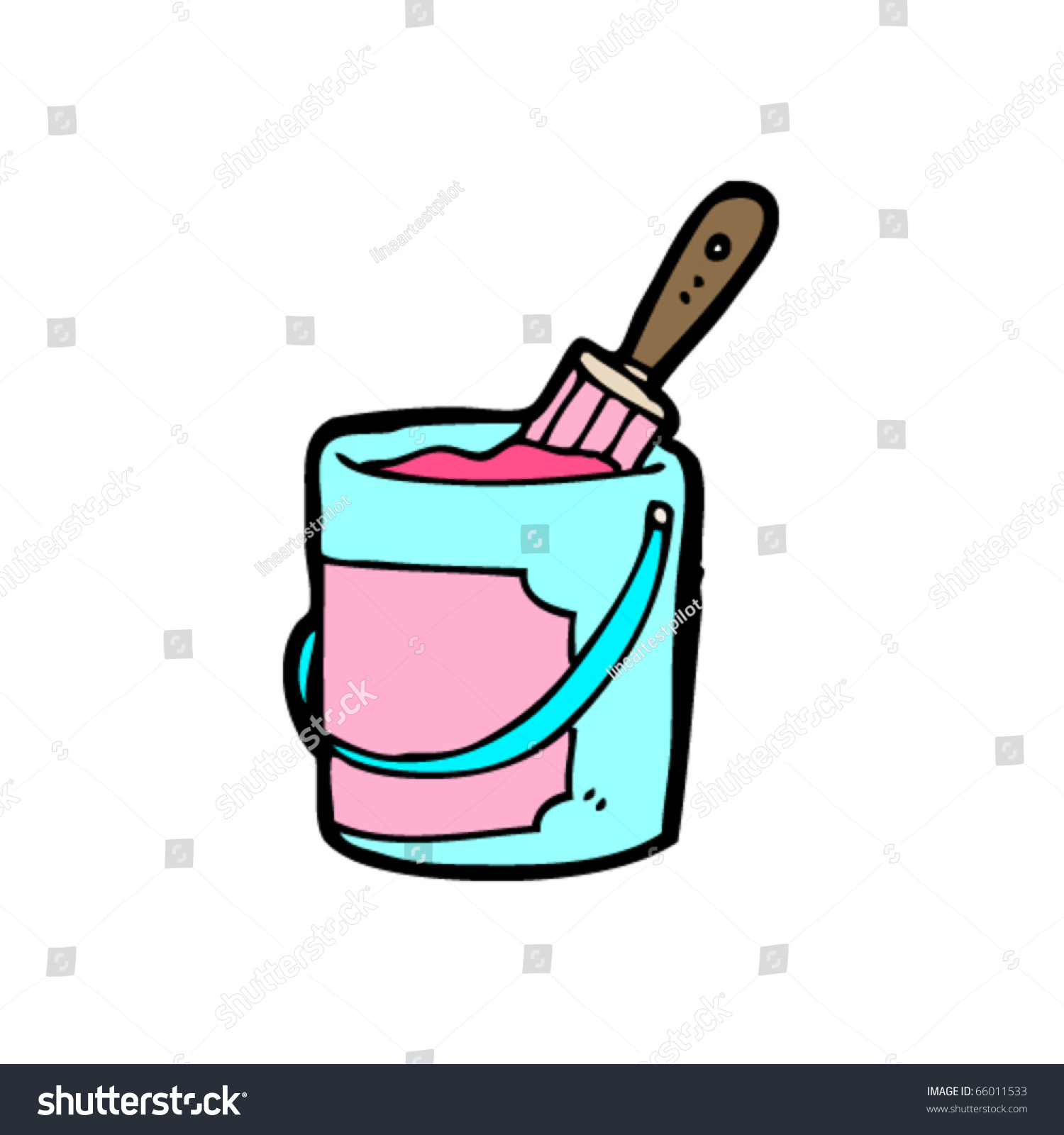 Bright Paint Cartoon Stock Vector Illustration 66011533 : Shutterstock