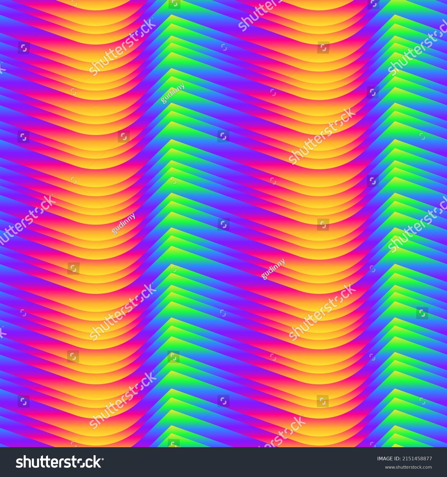 Bright Spectrum Wave Seamless Texture Stock Vector (Royalty Free ...