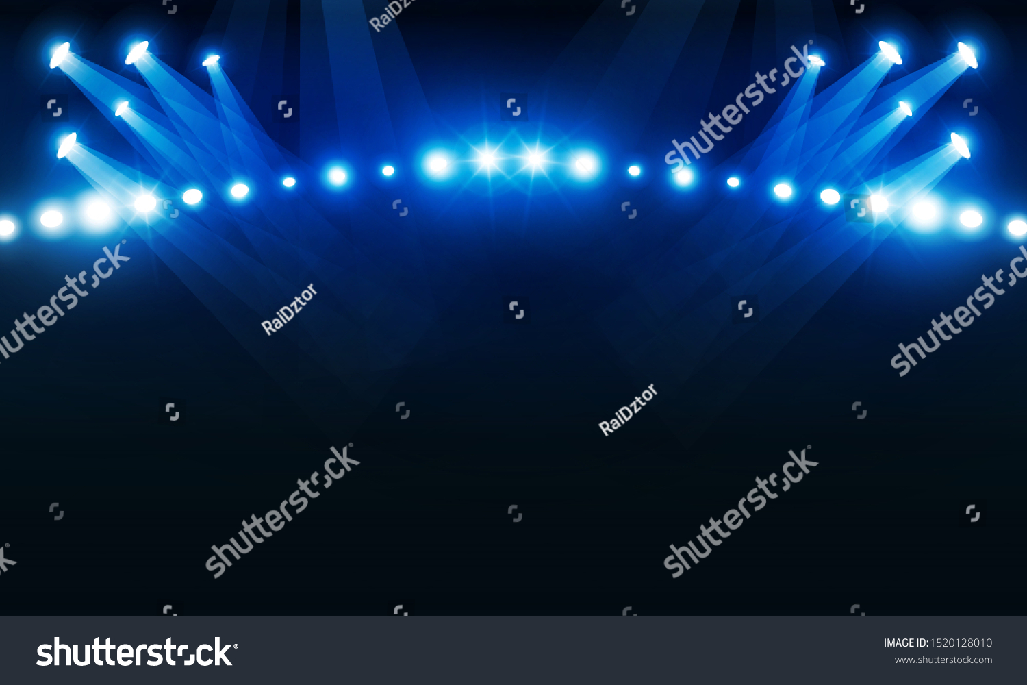 Bright Stadium Arena Lights Vector Design Stock Vector (Royalty Free ...