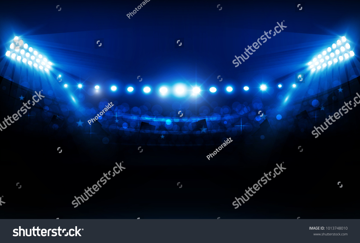 Bright Stadium Lights Vector Design Vector Stock Vector (Royalty Free ...