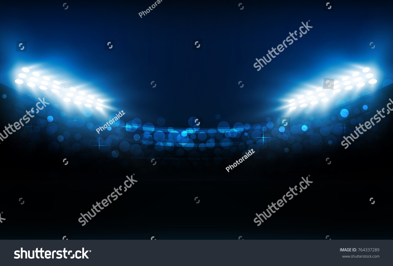 Bright Stadium Lights Vector Design Vector Stock Vector (Royalty Free ...