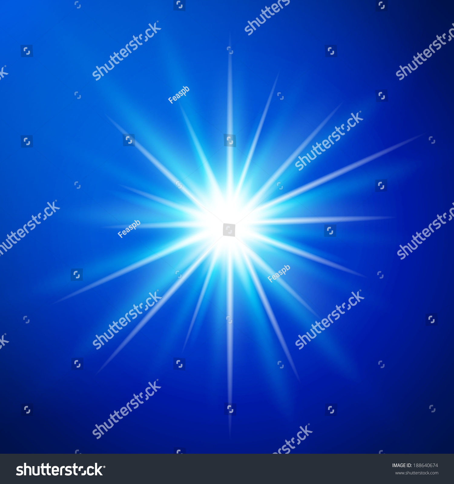 Bright Star Vector Illustration Stock Vector (Royalty Free) 188640674