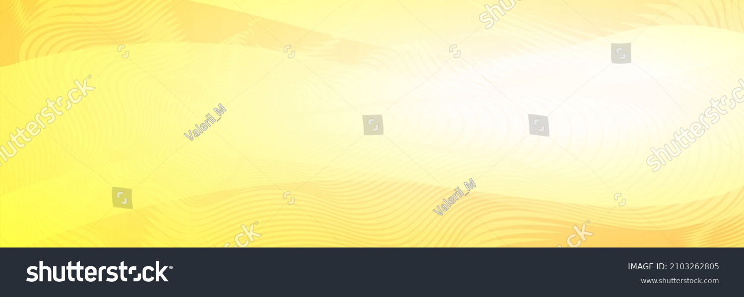 Bright Yellow Background Frame Wavy Shapes Stock Vector (Royalty Free ...