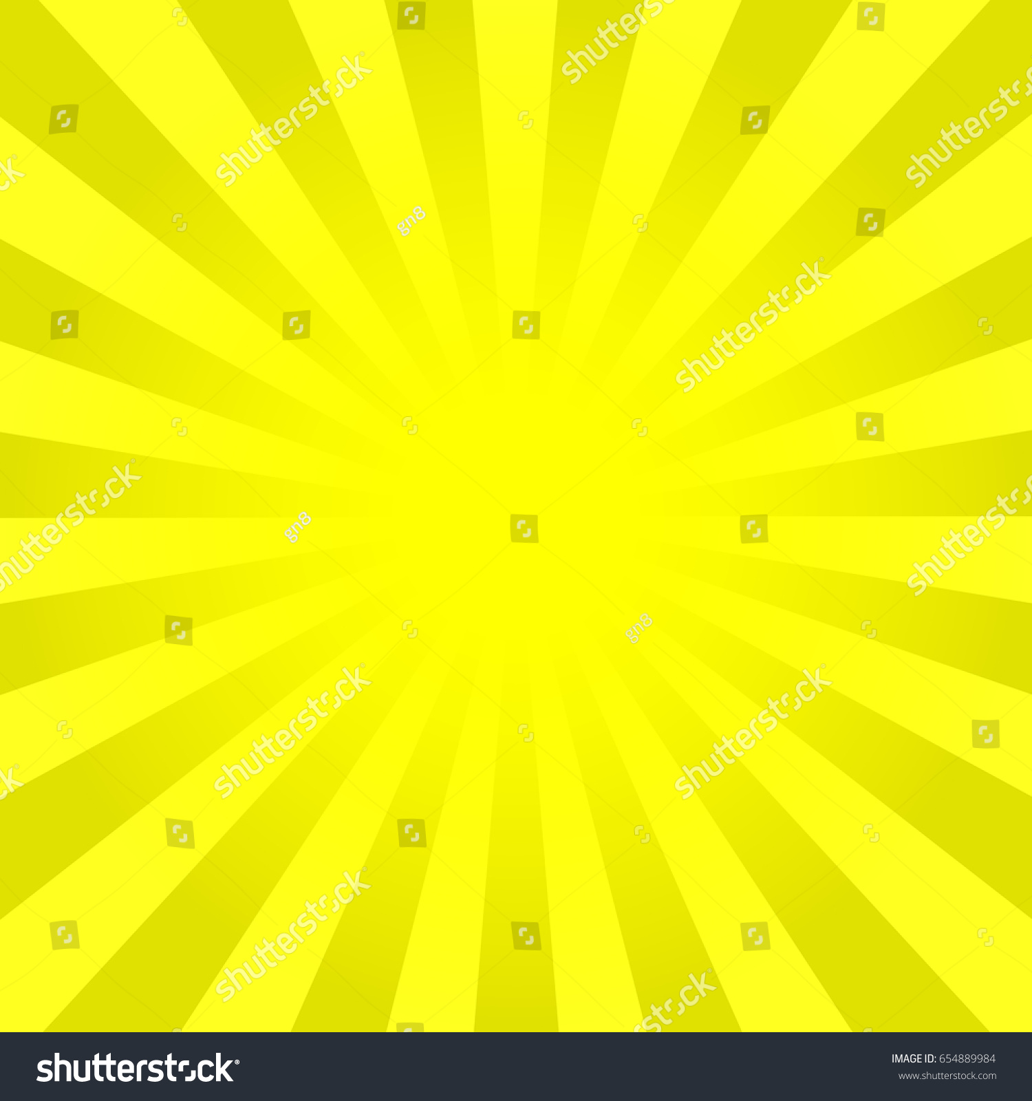 Bright Yellow Rays Background Comics Pop: vector de stock (libre de ...