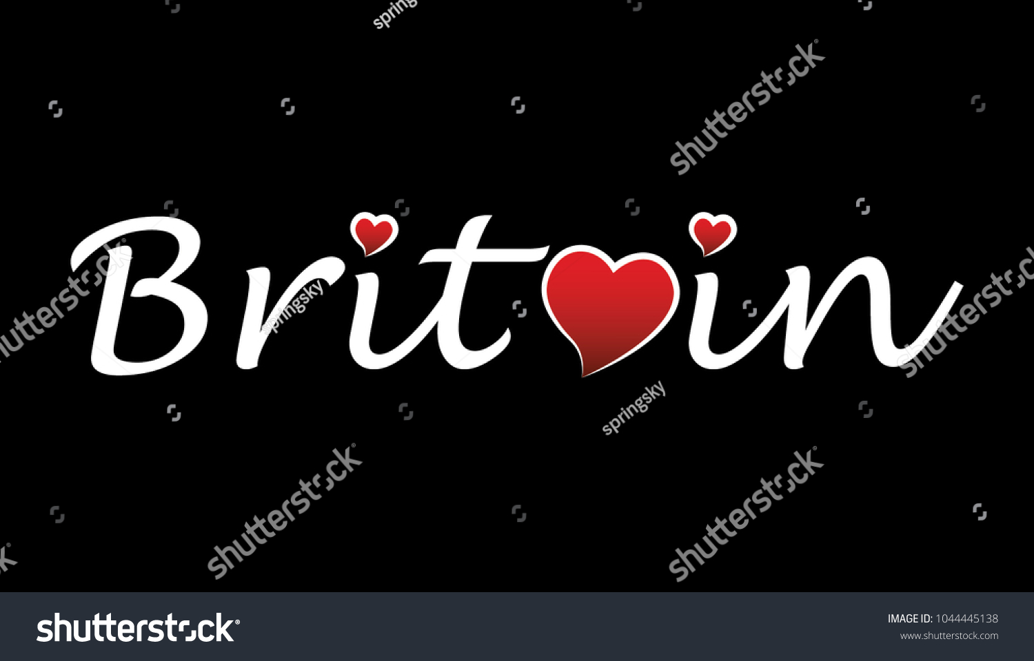 Britain Logo Type Writing Stock Vector (Royalty Free) 1044445138 ...