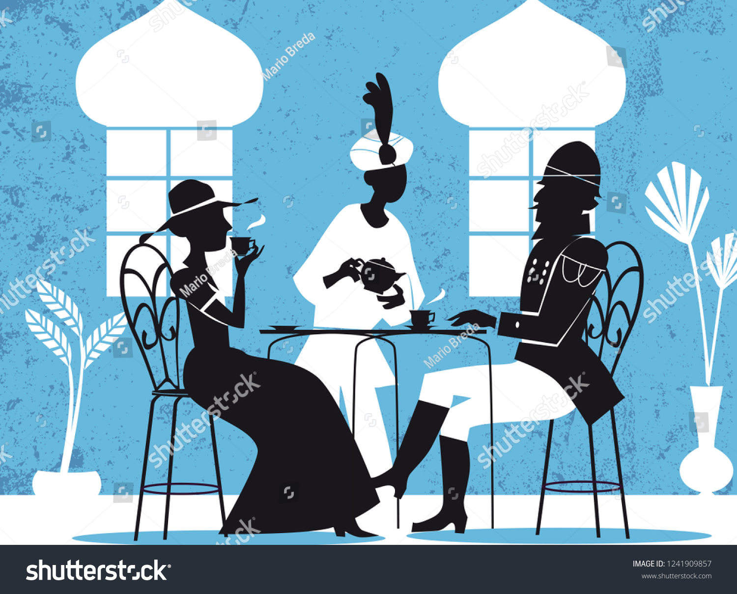 British Colonial Era Vector Illustration: เวกเตอร์สต็อก (ปลอดค่า ...
