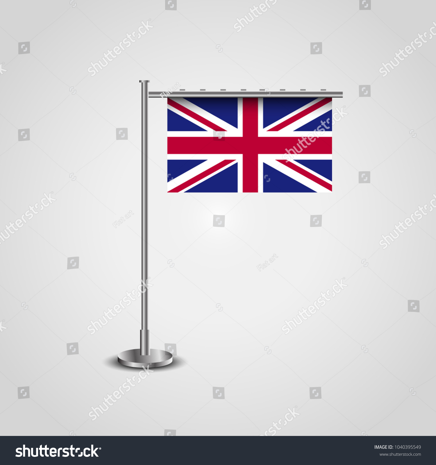 British Flag Design Vector Flag Frame: vector de stock (libre de ...