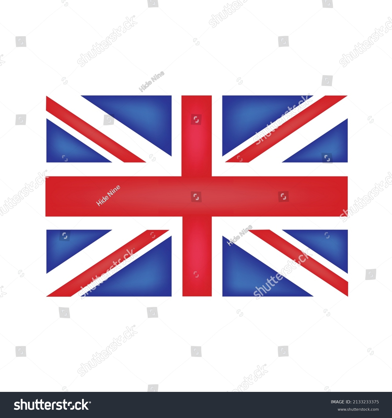 British Flag Illustration Landscape Design Vector Stock Vector (Royalty ...