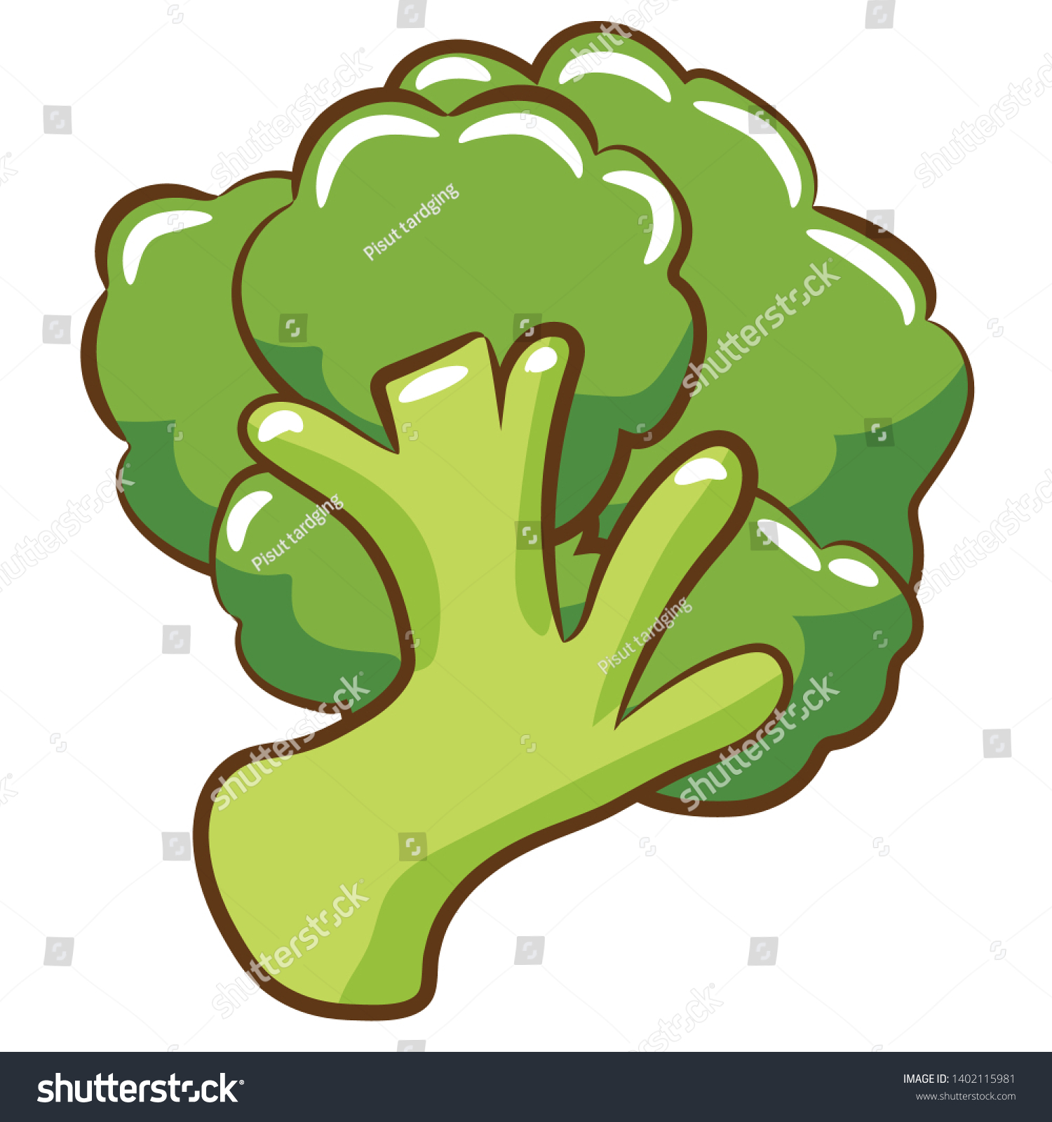 Broccoli Vector Clipart Graphic Design: เวกเตอร์สต็อก (ปลอดค่าลิขสิทธิ์ ...