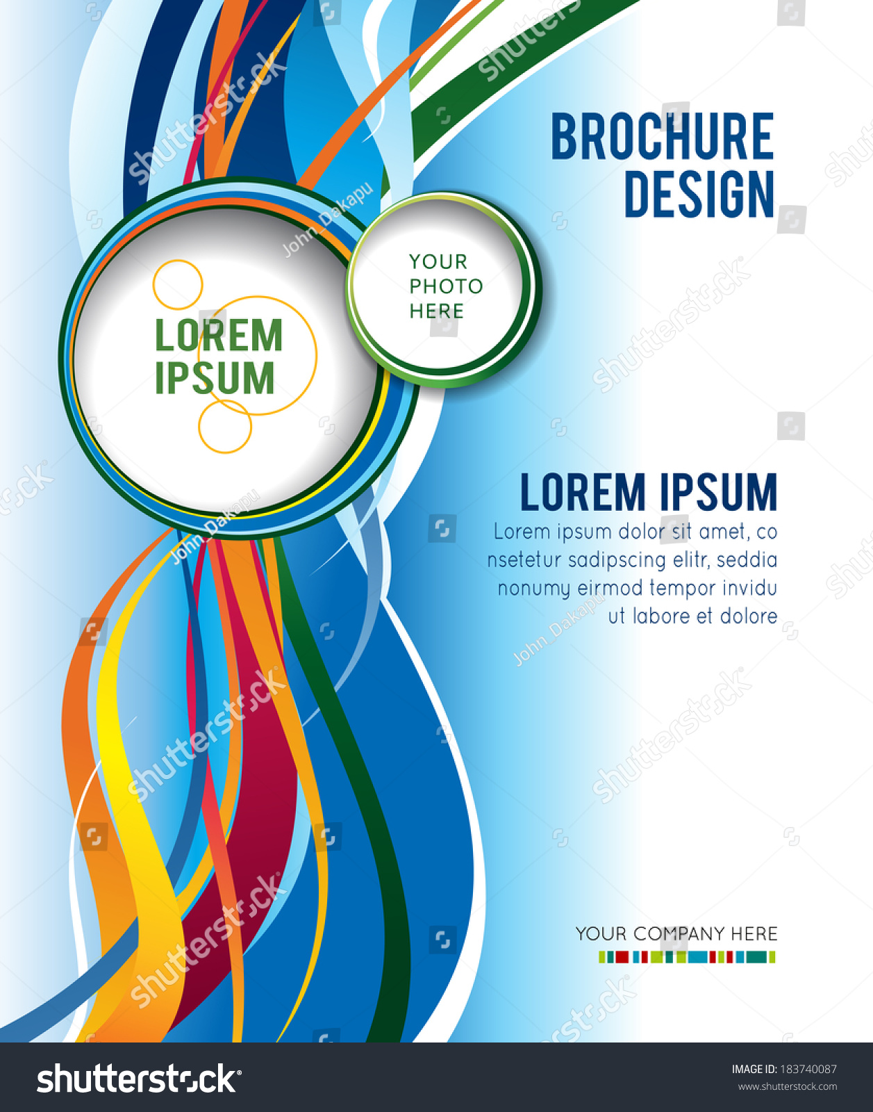 Brochure Design Content Background Design Layout Stock Vector (Royalty ...