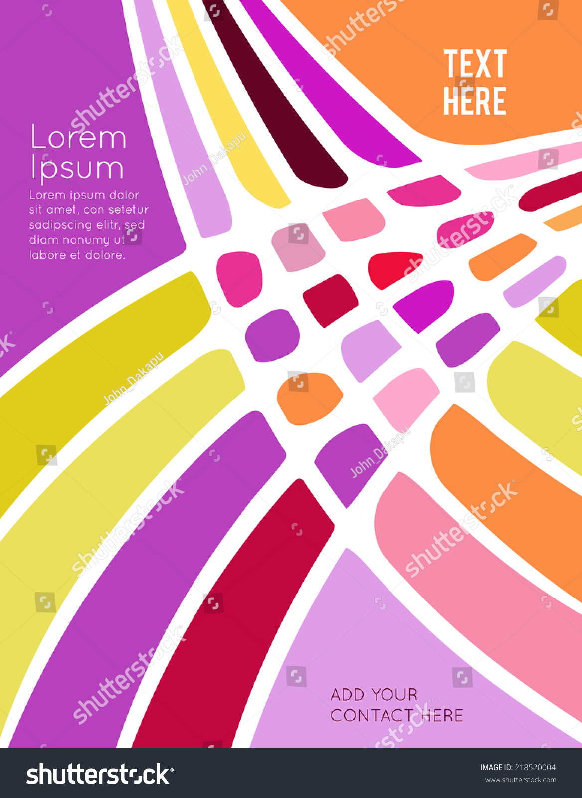 Brochure Design Content Background Design Layout Stock Vector (Royalty ...
