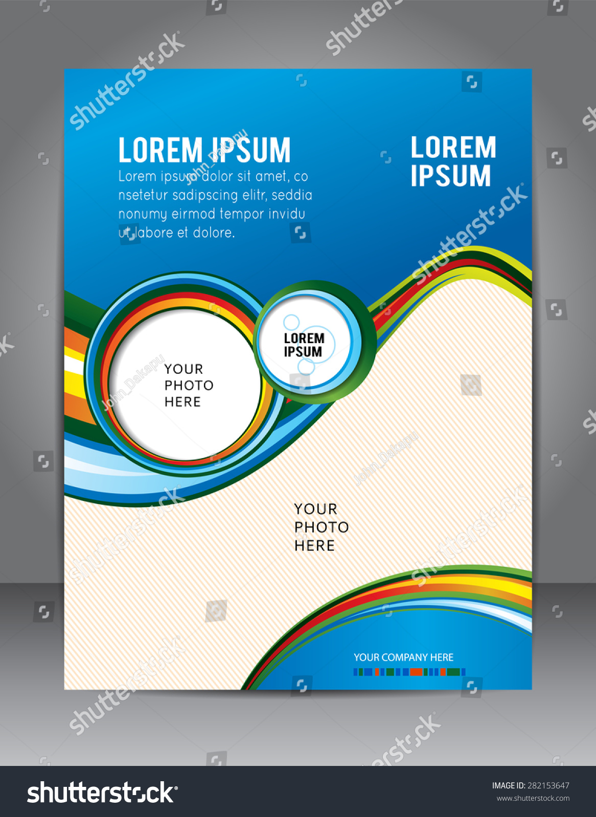 Brochure Design Content Background Design Layout Stock Vector (Royalty ...