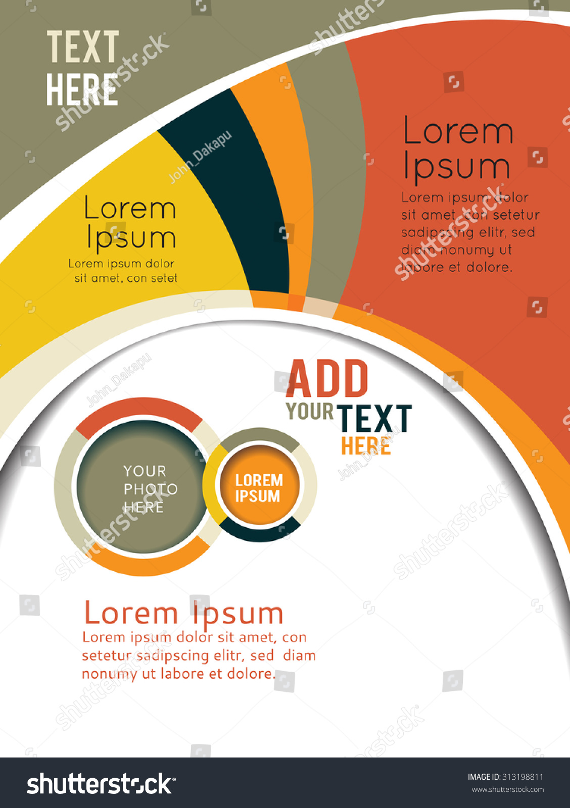 Brochure Design Content Background Design Layout Stock Vector (Royalty ...
