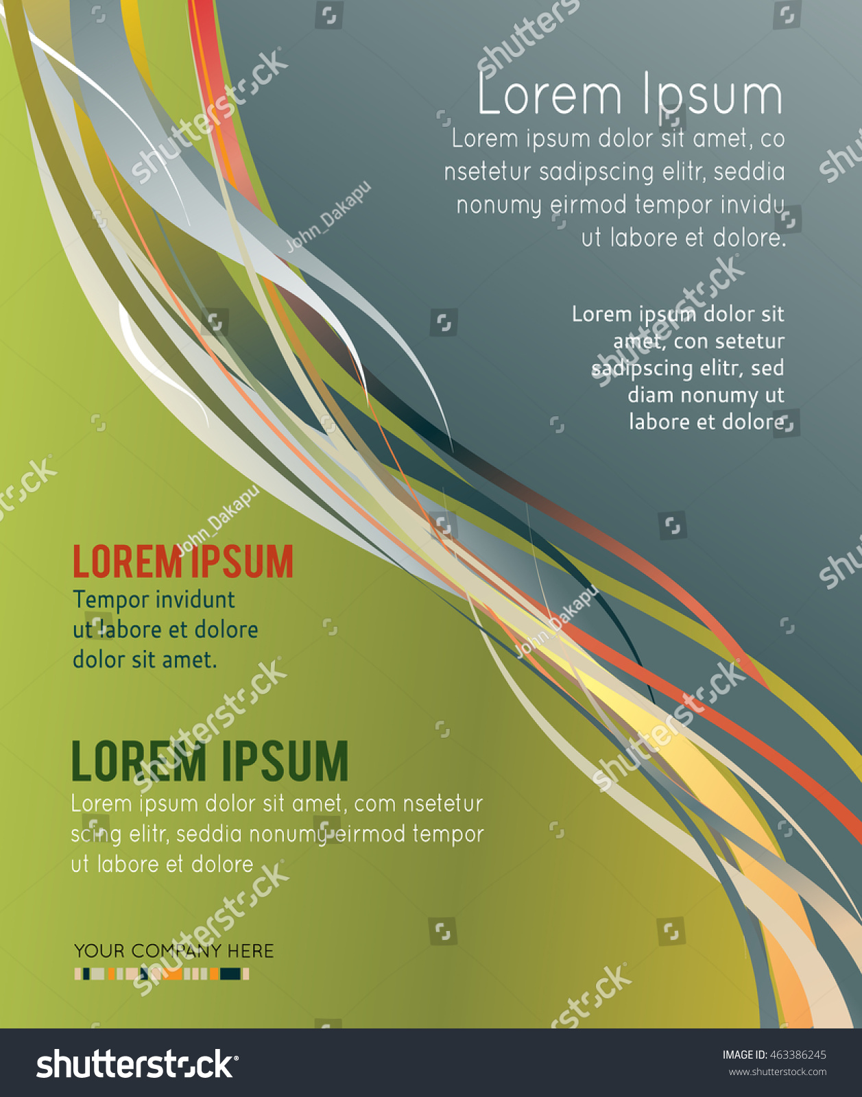 Brochure Design Content Background Design Layout Stock Vector (Royalty ...